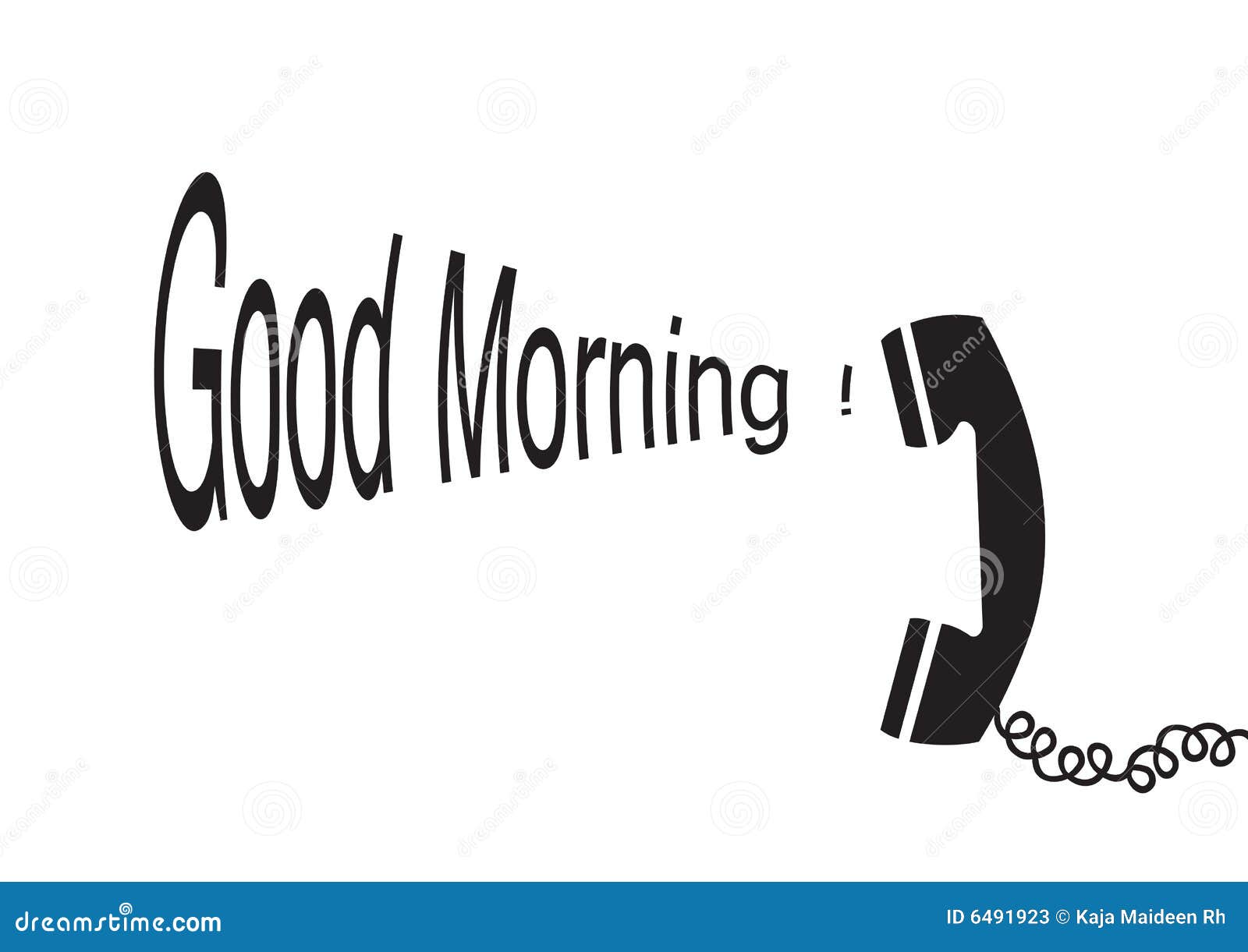 Good morning - vector stock vector. Illustration of telecommunications ...