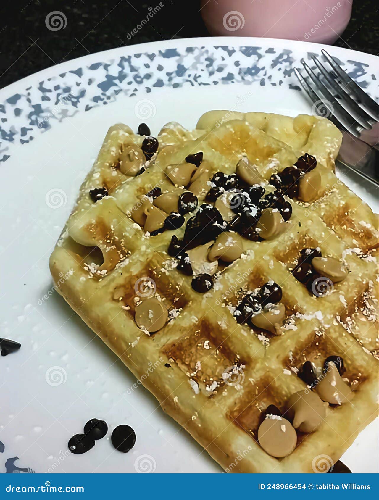 Good Morning waffles stock photo. Image of icing, produce - 248966454