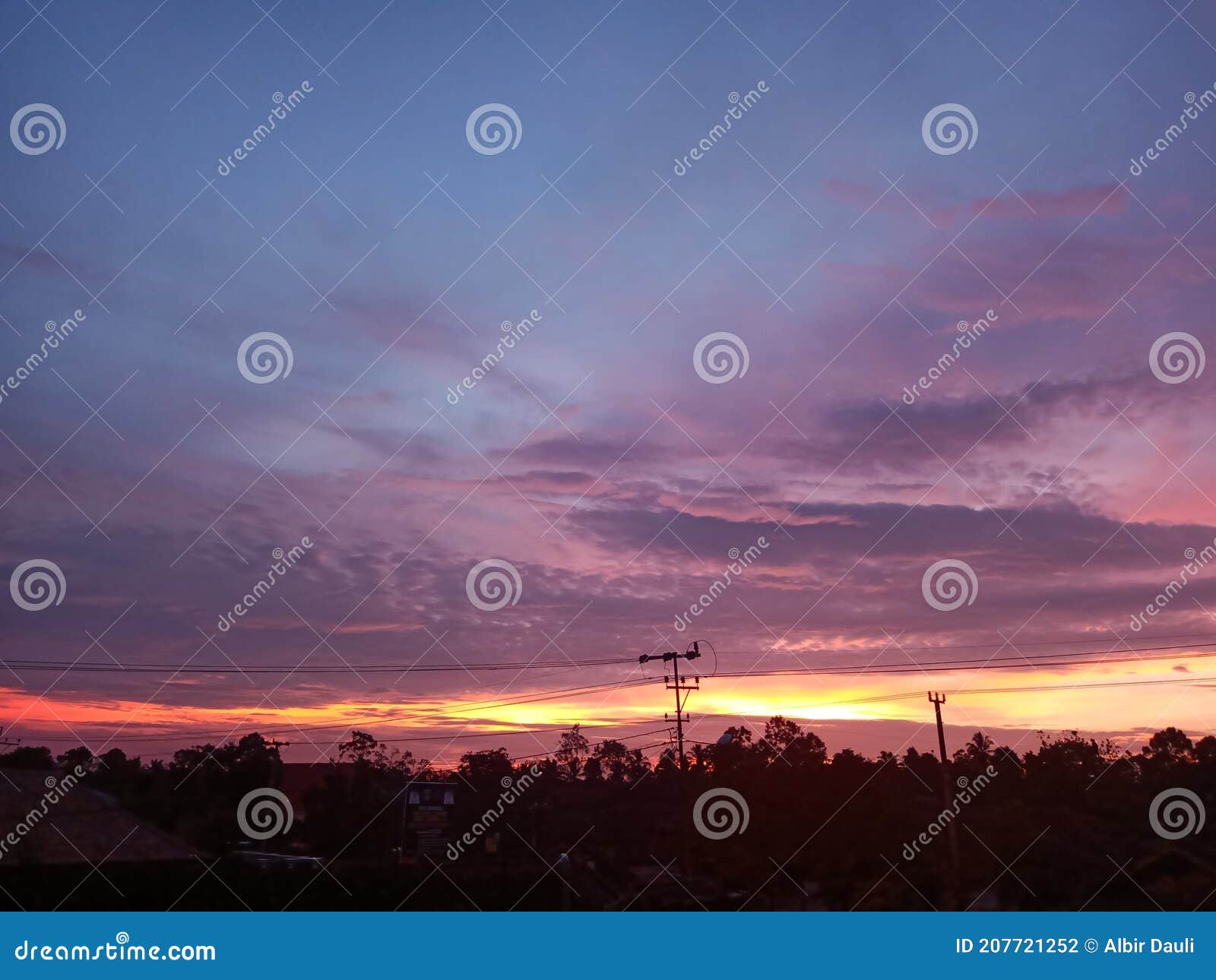 Good morning world stock photo. Image of cumulus, skyline - 207721252