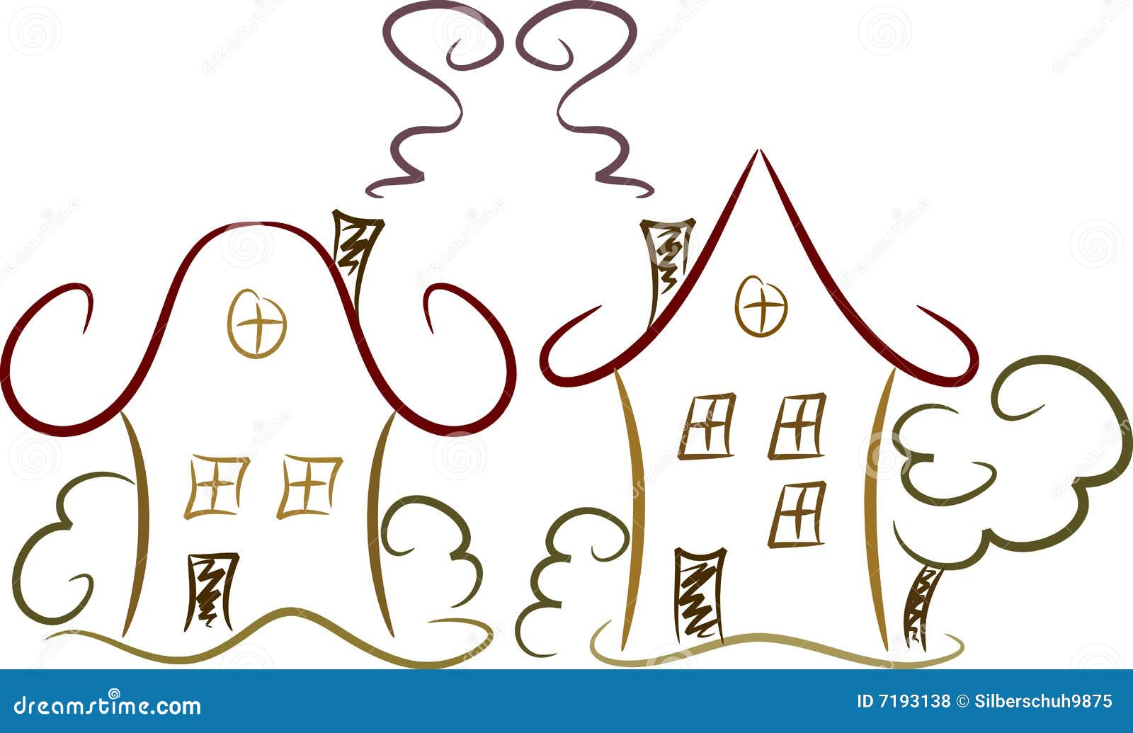 Good neighbors stock vector. Illustration of heart, doodle - 7193138