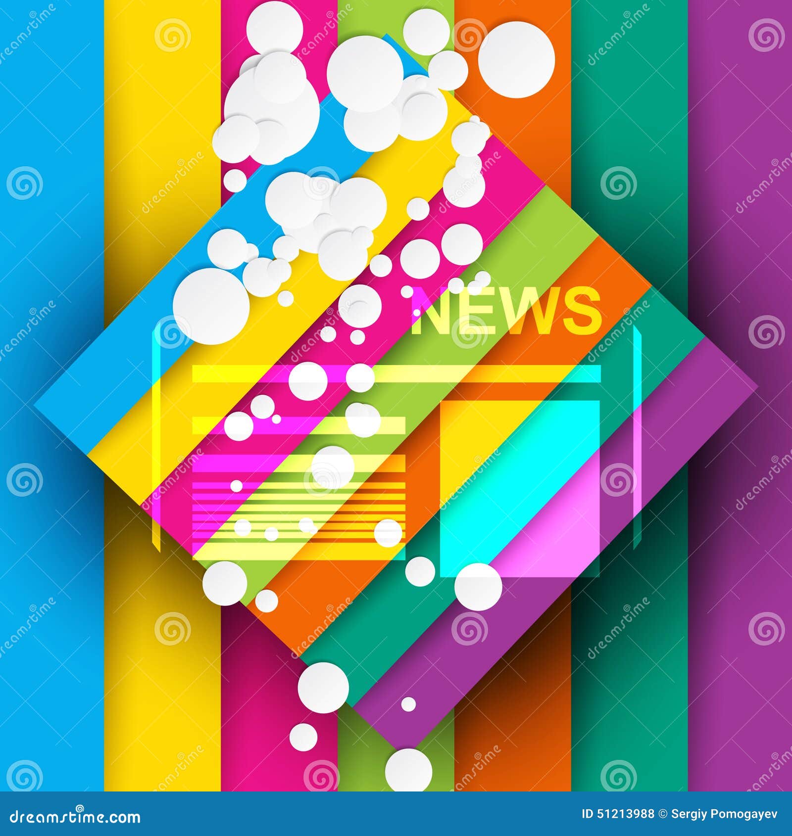 Good News Abstract Colorful Background Stock Illustration ...