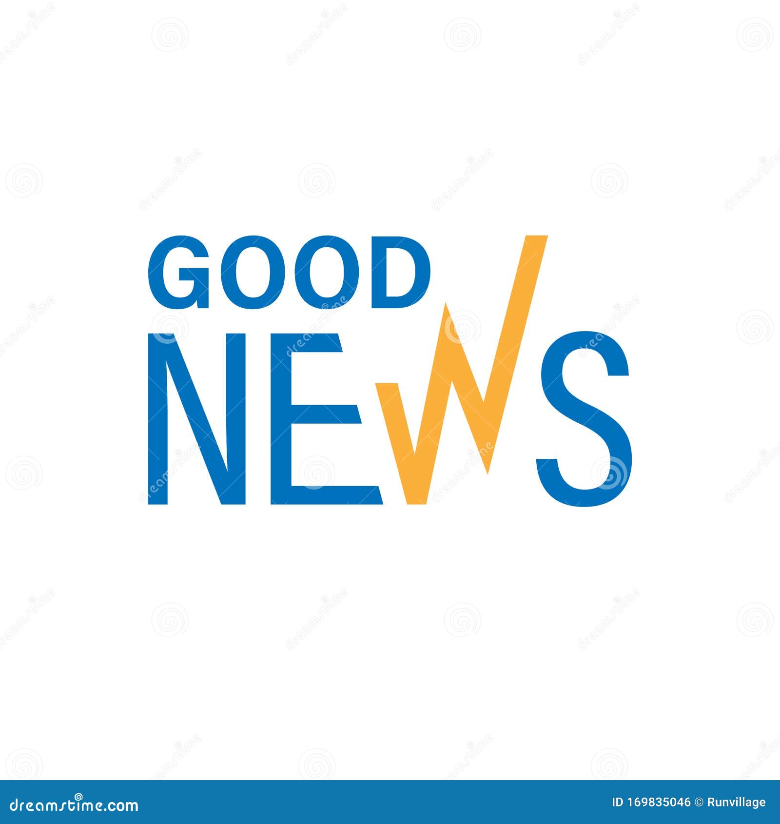 Good News Colorful Text. Vector Illustration, a Design about Good News ...