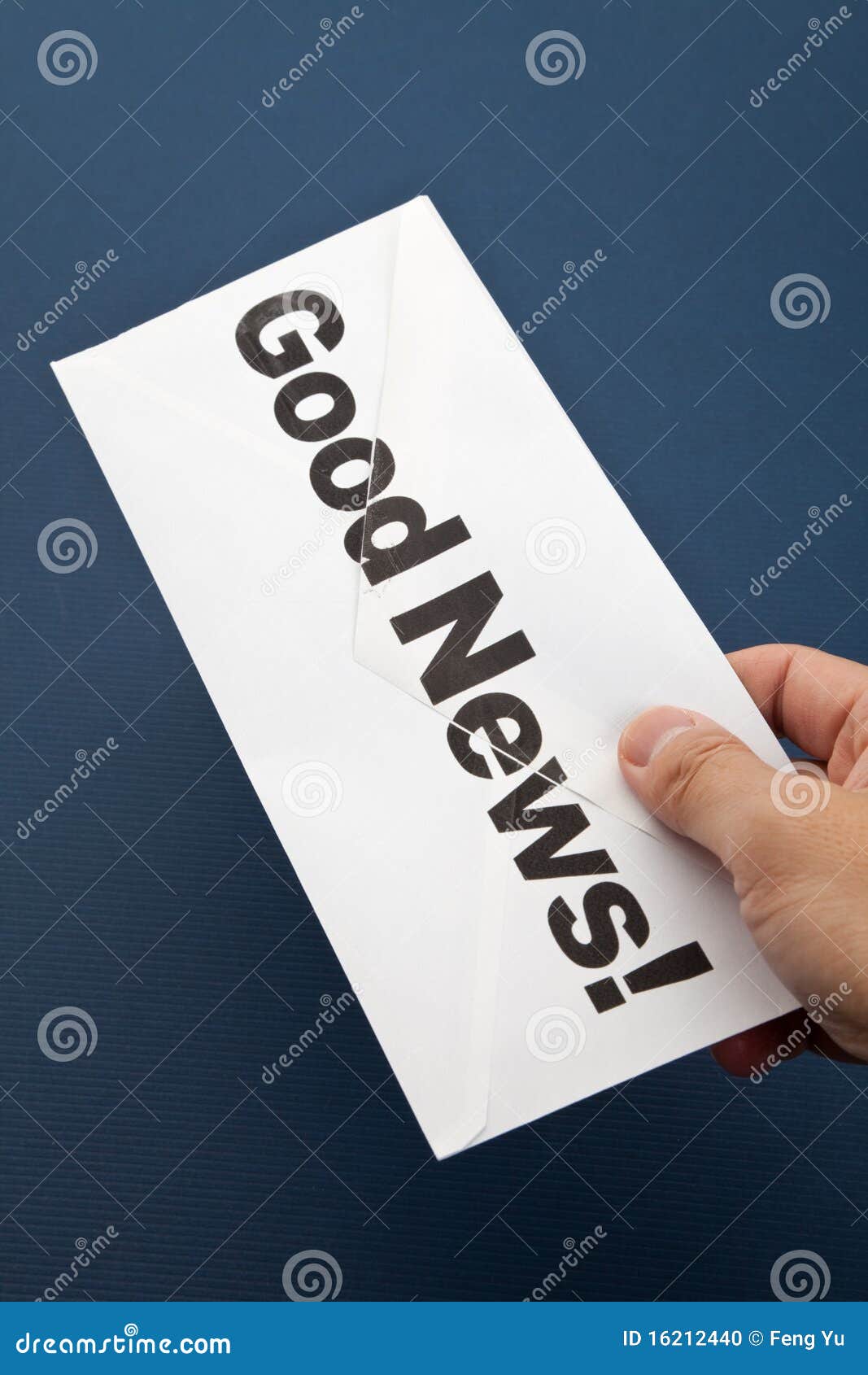 Good News and envelope stock photo. Image of paper, holding - 16212440