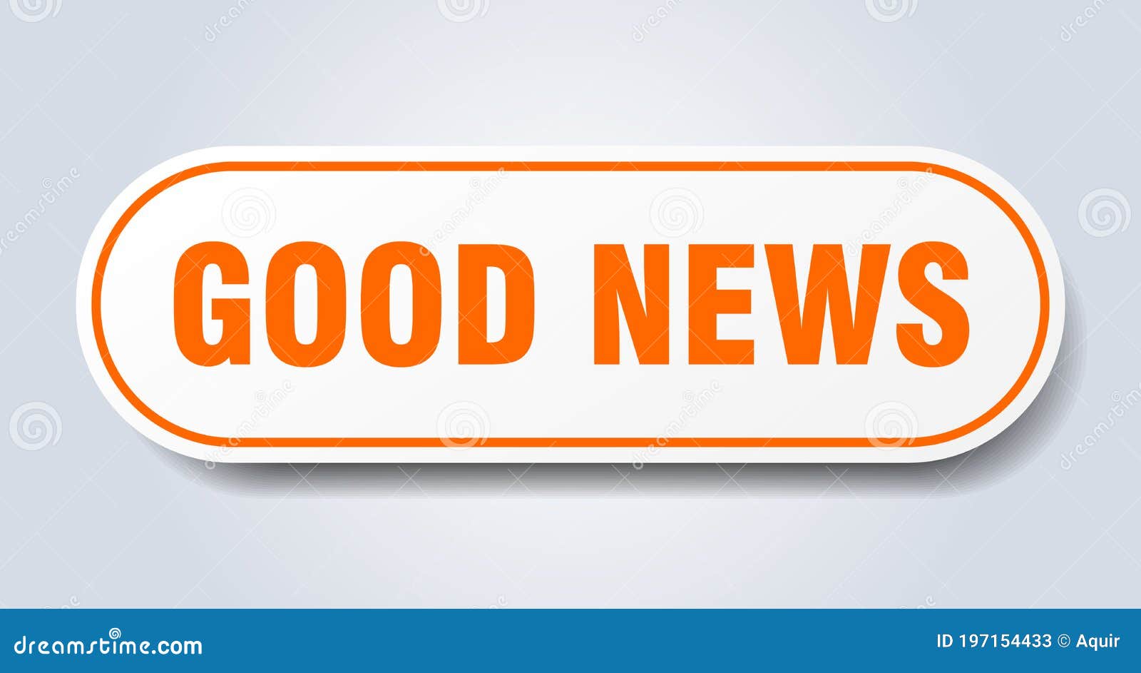 Good News Sign. Rounded Isolated Button. White Sticker Stock Vector ...