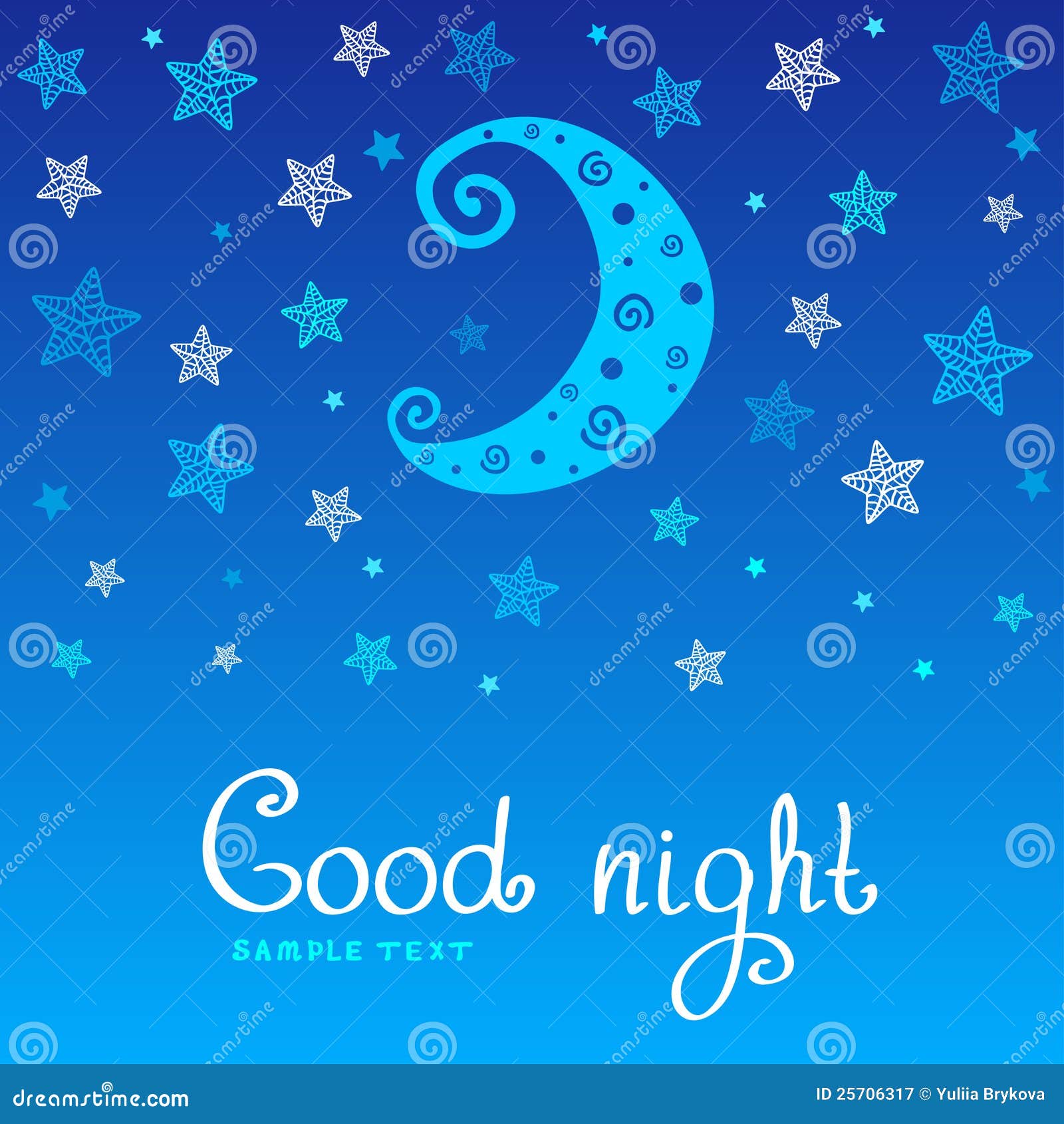 Good night stock vector. Illustration of shadow, good - 25706317