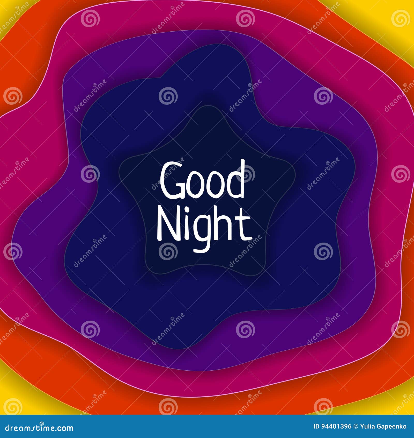 Good Night Abstract Background Vector Illustration Stock Vector ...
