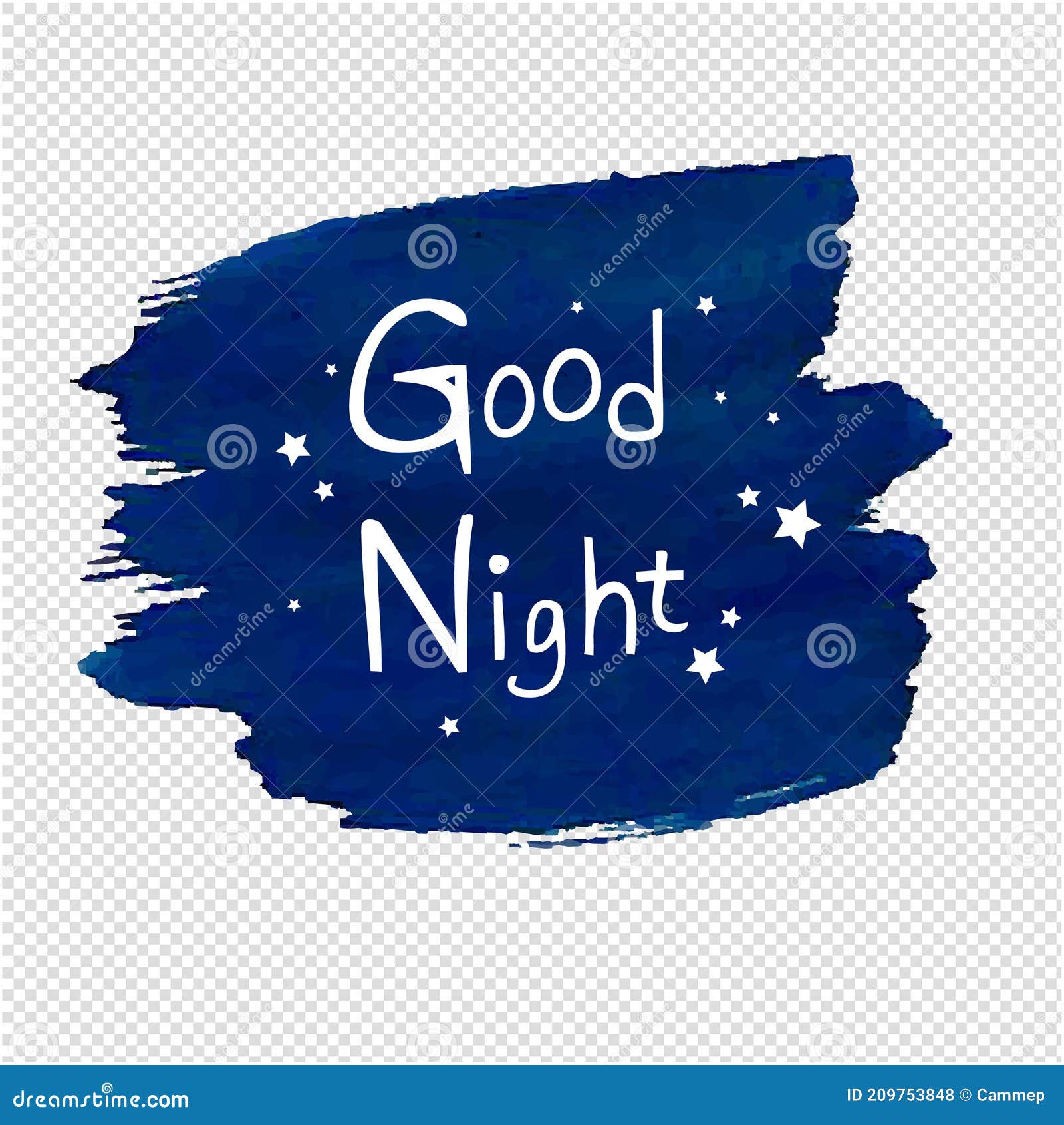 Good Night Blob Transparent Background Stock Vector - Illustration of ...