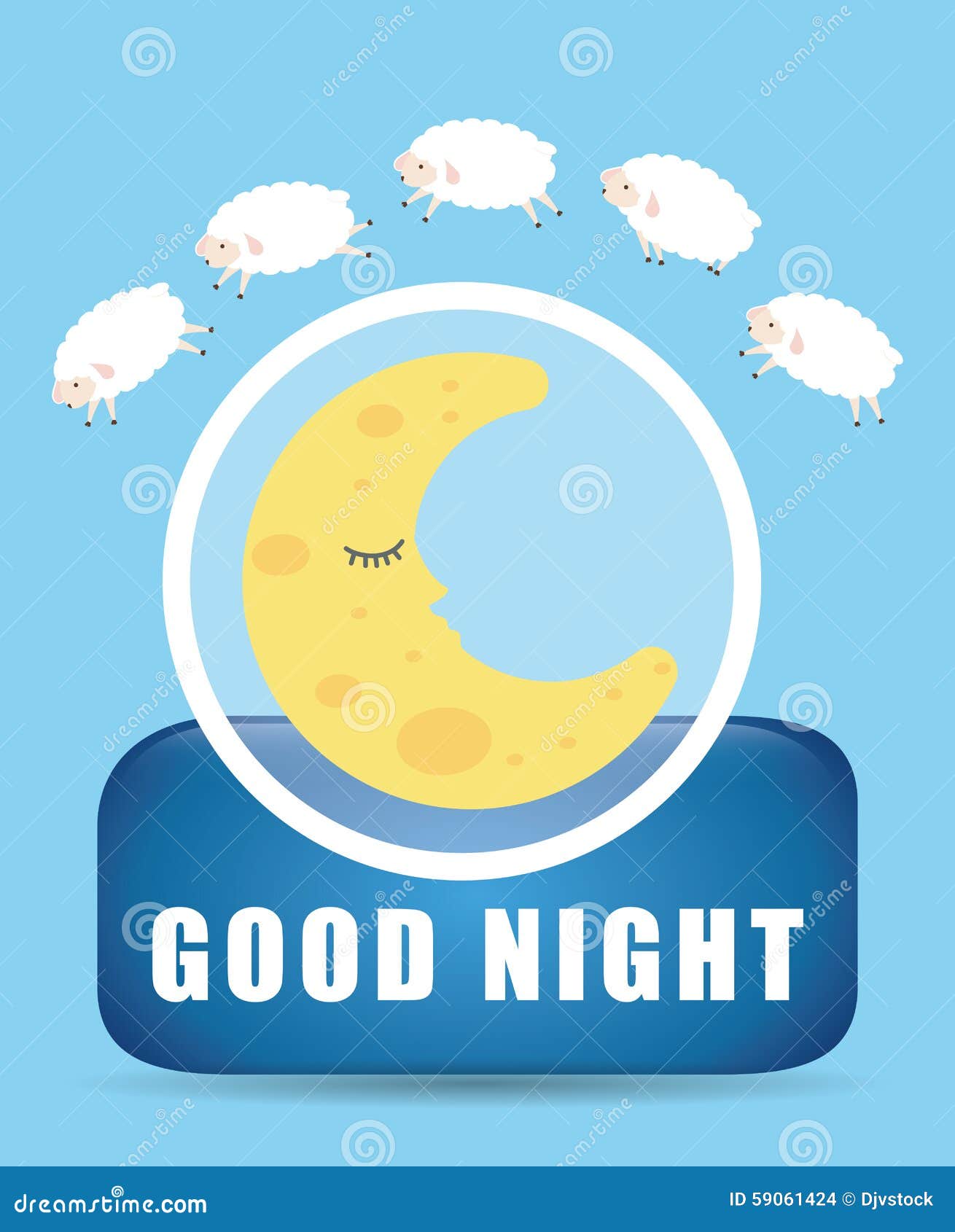 Good Night design stock vector. Illustration of relaxing - 59061424