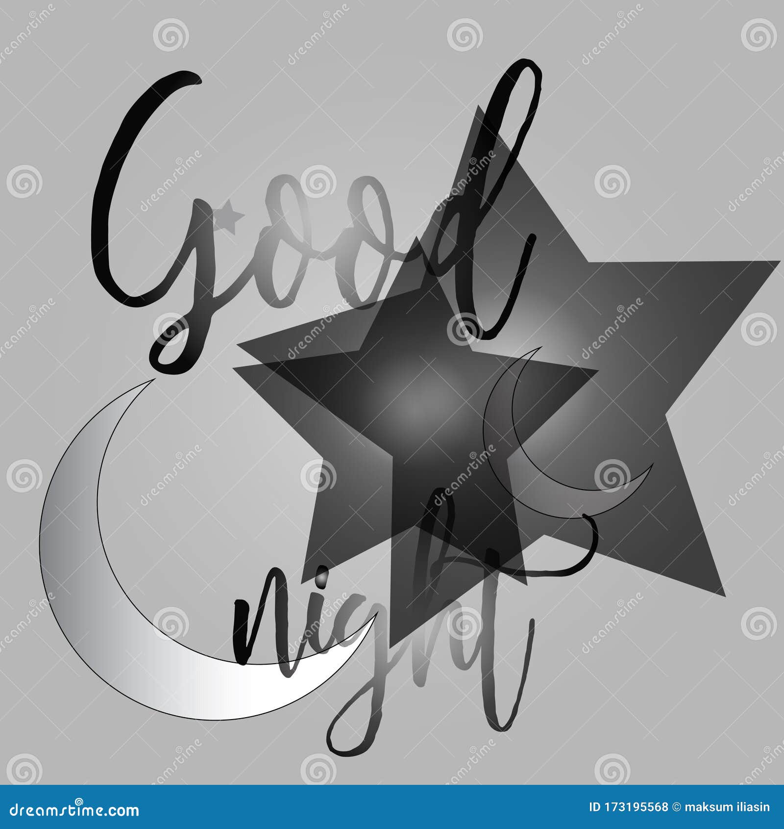 Good Night Logo Design Vector Stock Vector - Illustration of dream ...