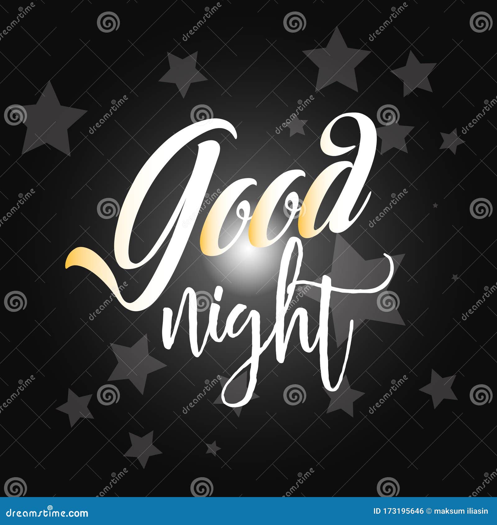Good Night Logo Design Vector Stock Vector - Illustration of abstract ...