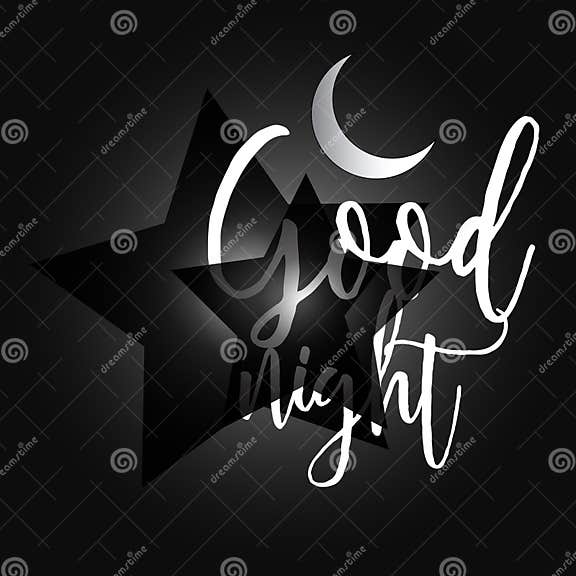 Good Night Logo Design Vector Stock Vector - Illustration of poster ...