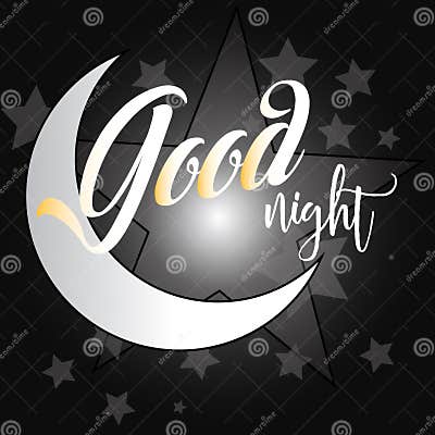 Good Night Logo Design Vector Stock Vector - Illustration of poster ...