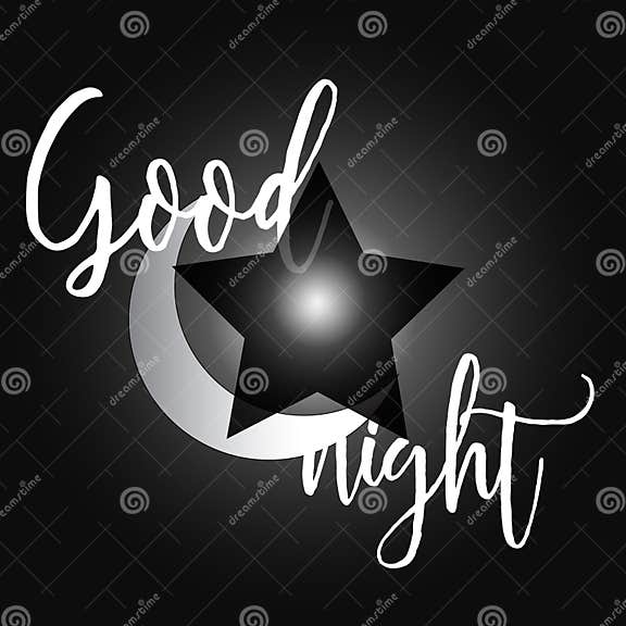 Good Night Logo Design Vector Stock Vector - Illustration of isolated ...