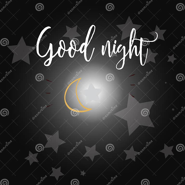 Good Night Logo Design Vector Stock Vector - Illustration of typography ...