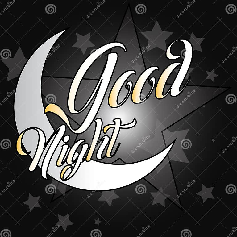 Good Night Logo Design Vector Stock Vector - Illustration of background ...
