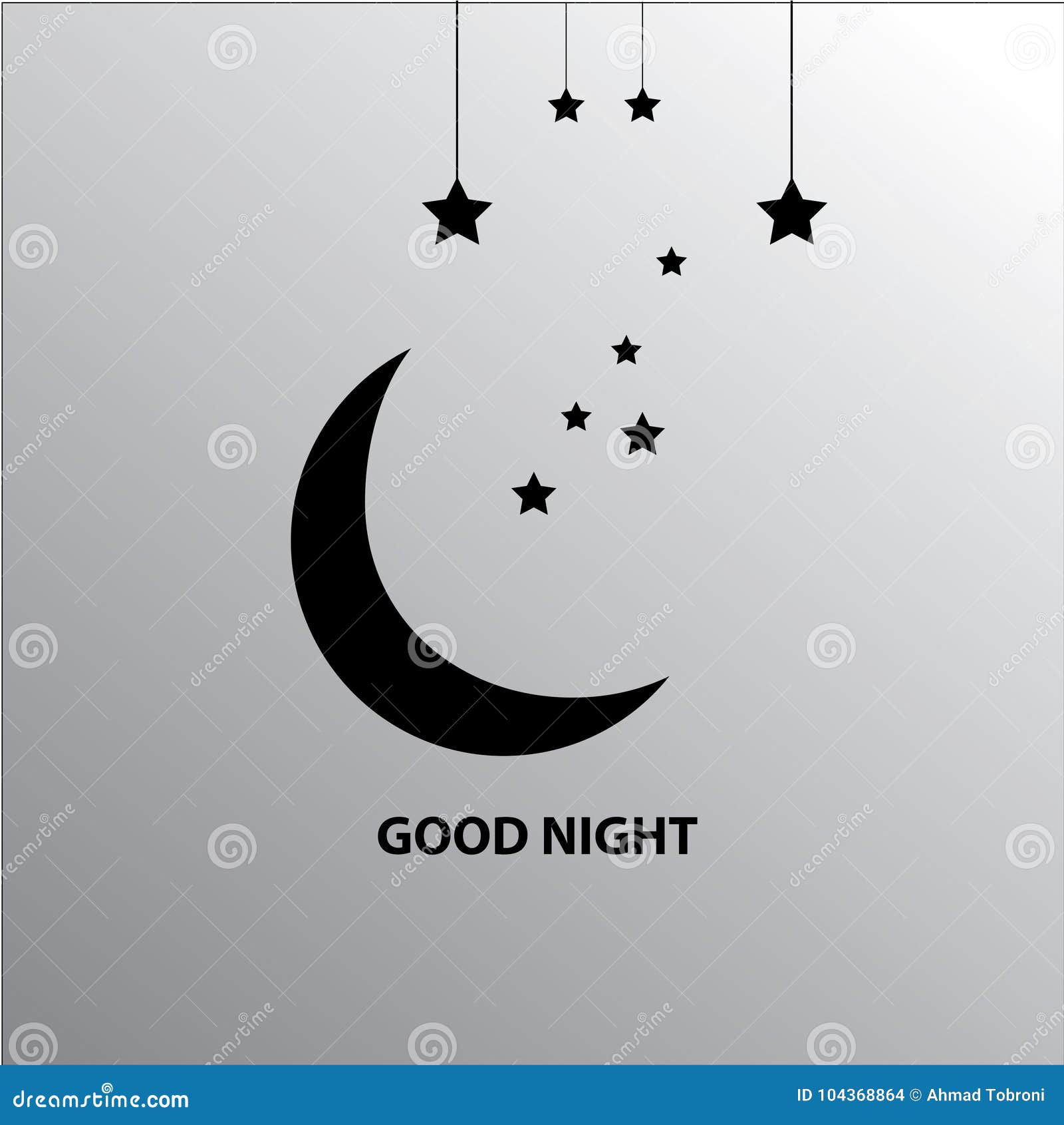 Good Night Logo Vector Template Design Stock Illustration ...