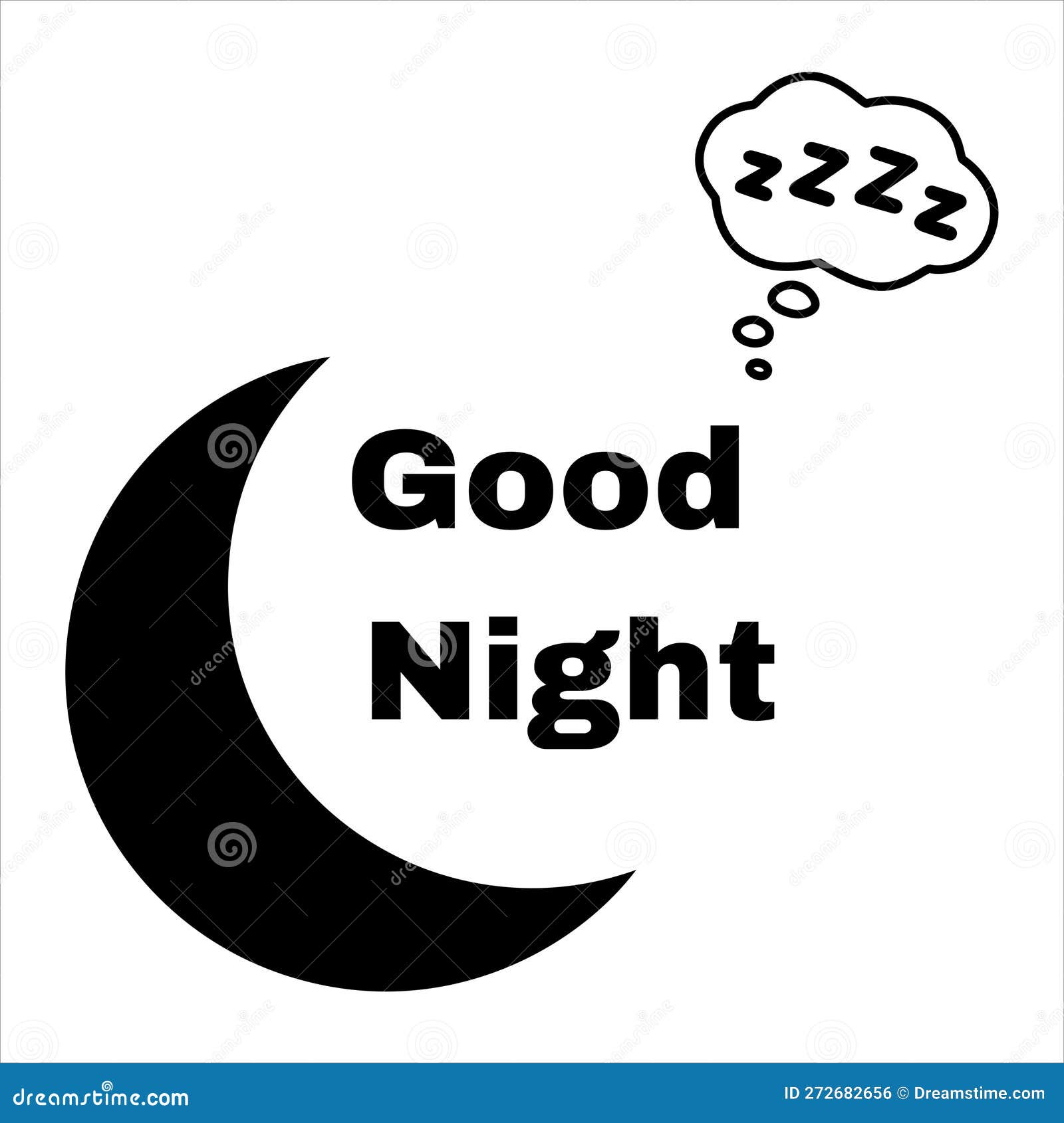 Good Night. Good Night Poster Design. Good Sleep. Sleep Stock Vector ...