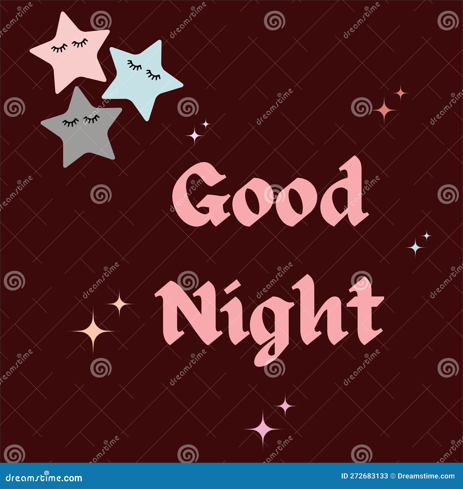 Good Night. Good Night Poster Design. Good Sleep. Sleep Stock Vector ...