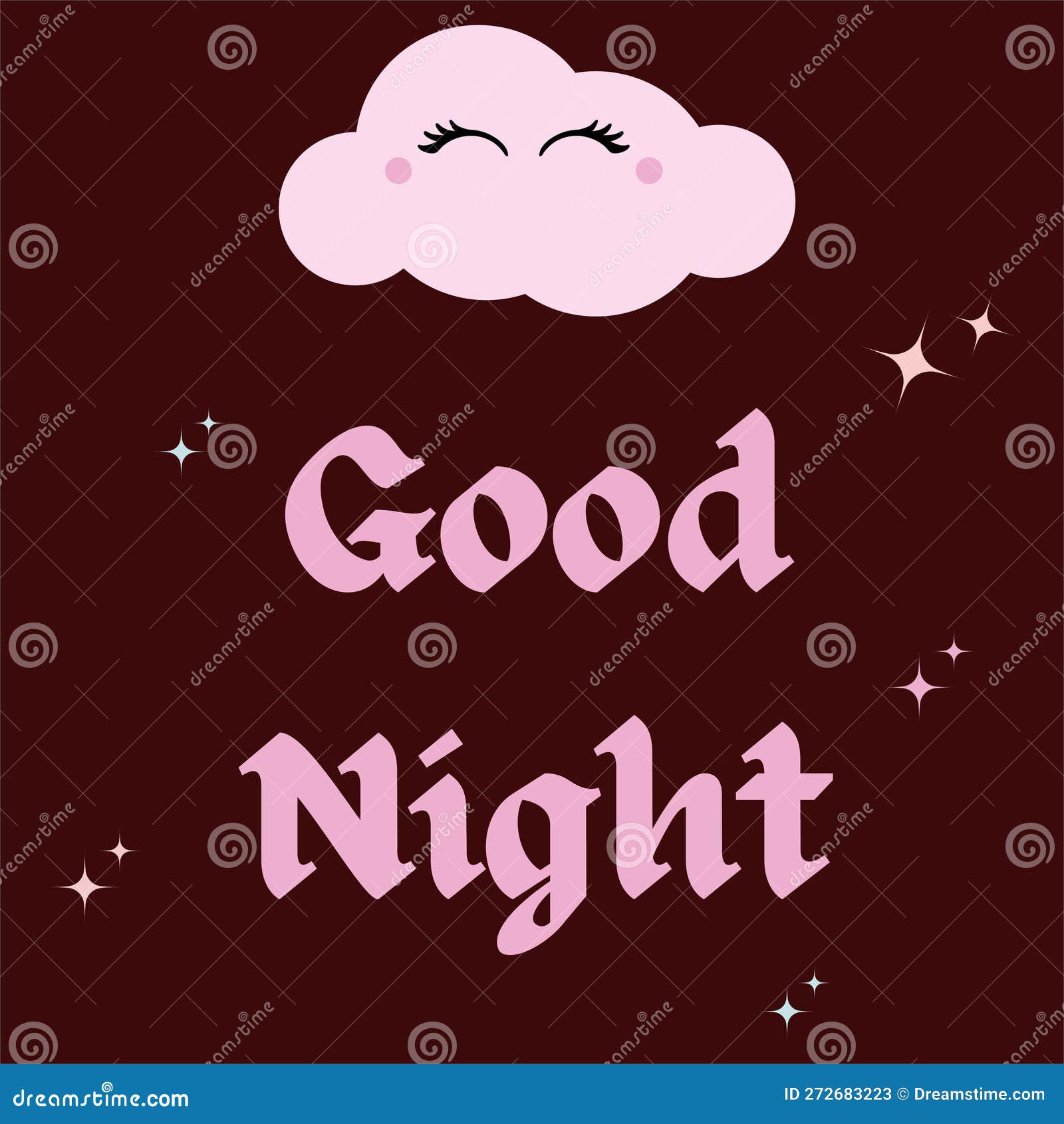 Good Night. Good Night Poster Design. Good Sleep. Sleep Stock Vector ...