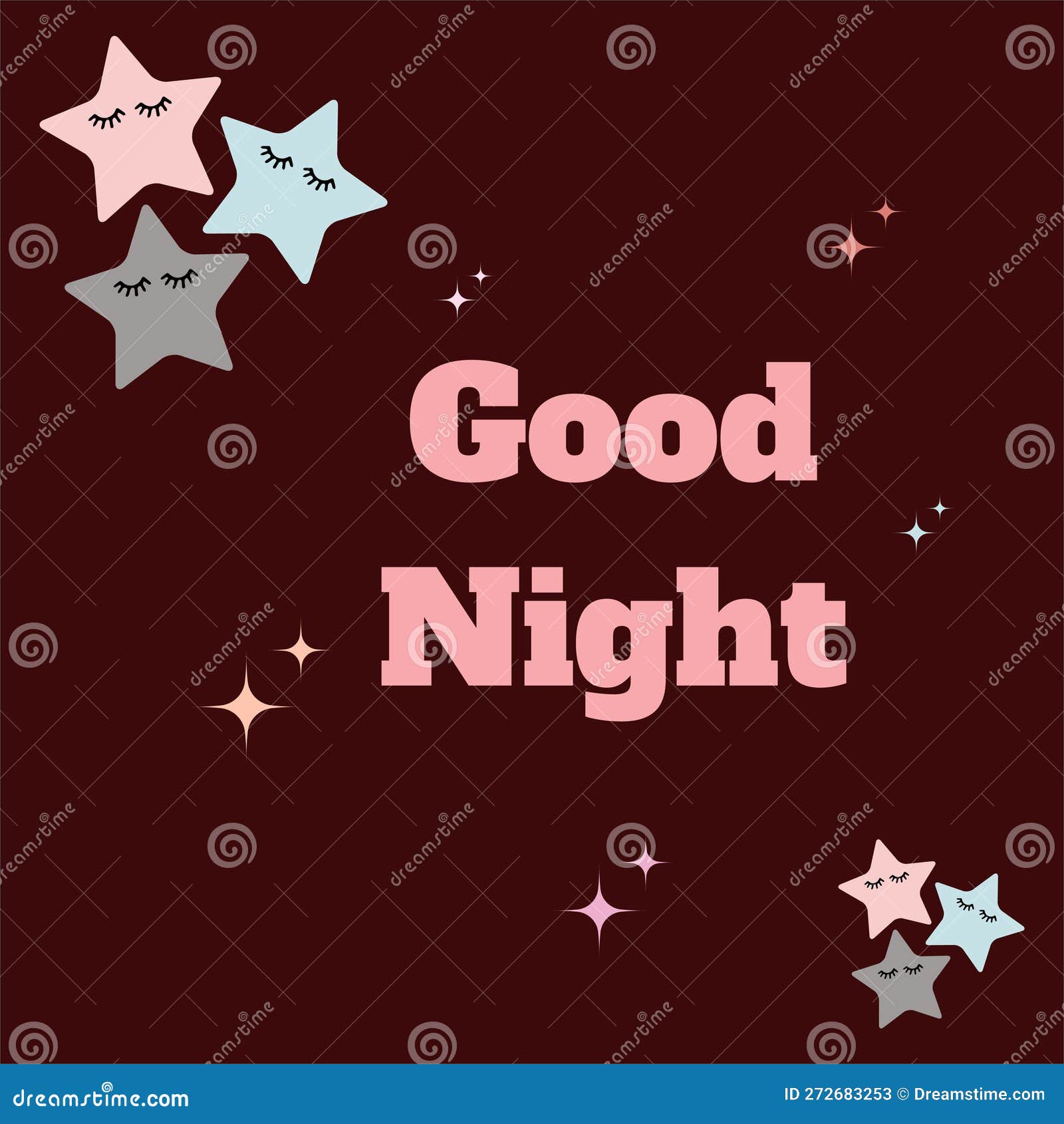 Good Night. Good Night Poster Design. Good Sleep. Sleep Stock Vector ...