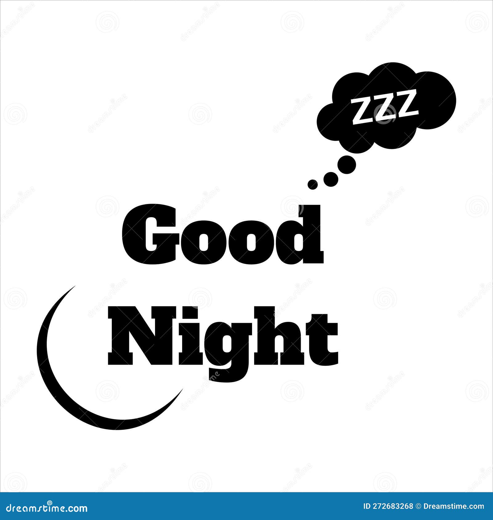 Good Night. Good Night Poster Design. Good Sleep. Sleep Stock Vector ...