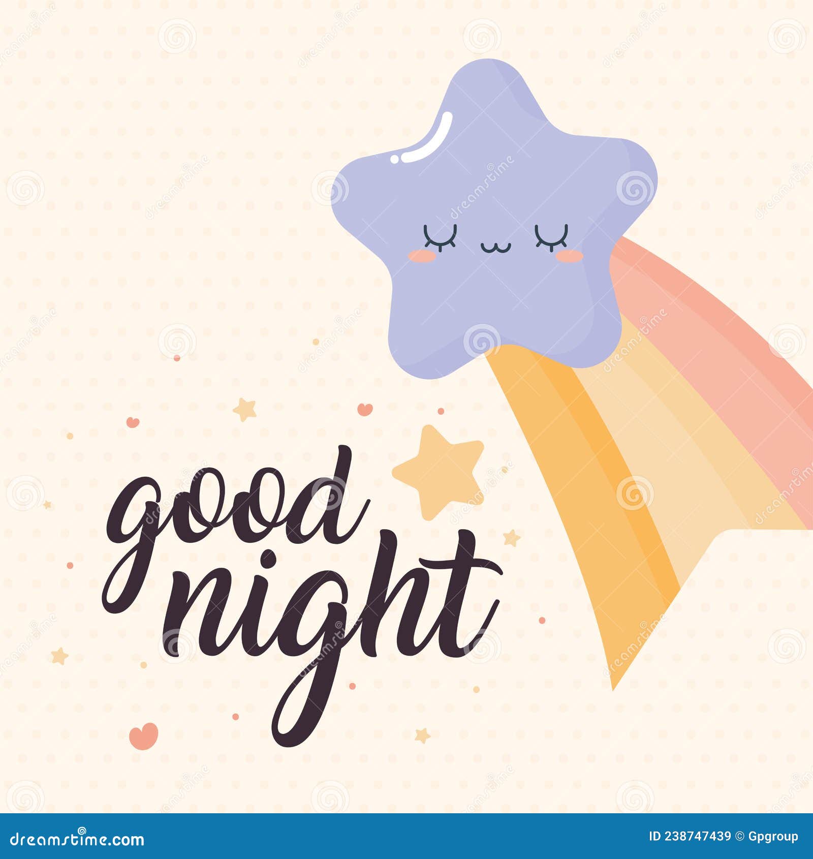 Good night poster stock vector. Illustration of vector - 238747439