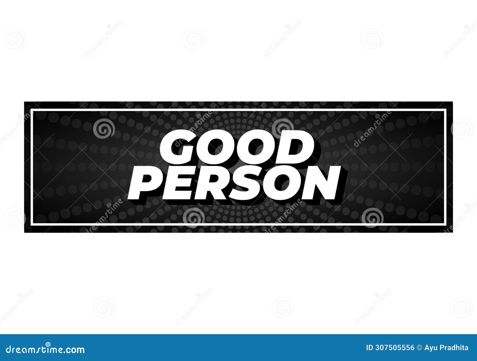 Good Person. Text Effect in 3D Look. Eye Catching Color Stock Vector ...