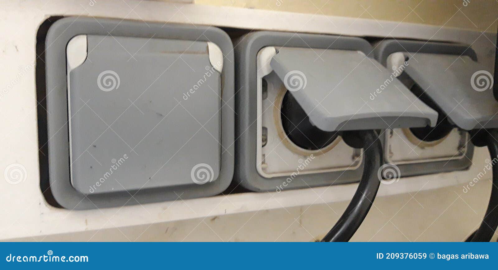 Good Practice of Electrical Socket Equipment Stock Image - Image of ...