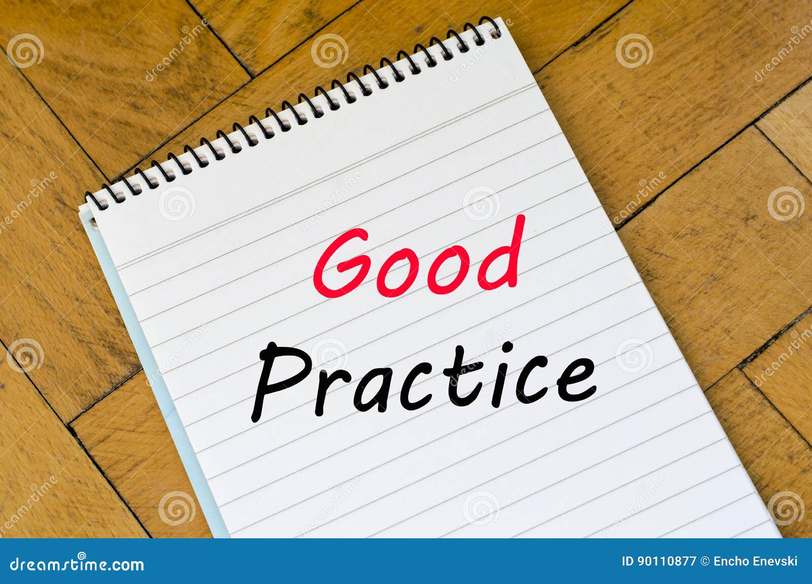 Good Practice Text Concept on Notebook Stock Image - Image of knowledge ...