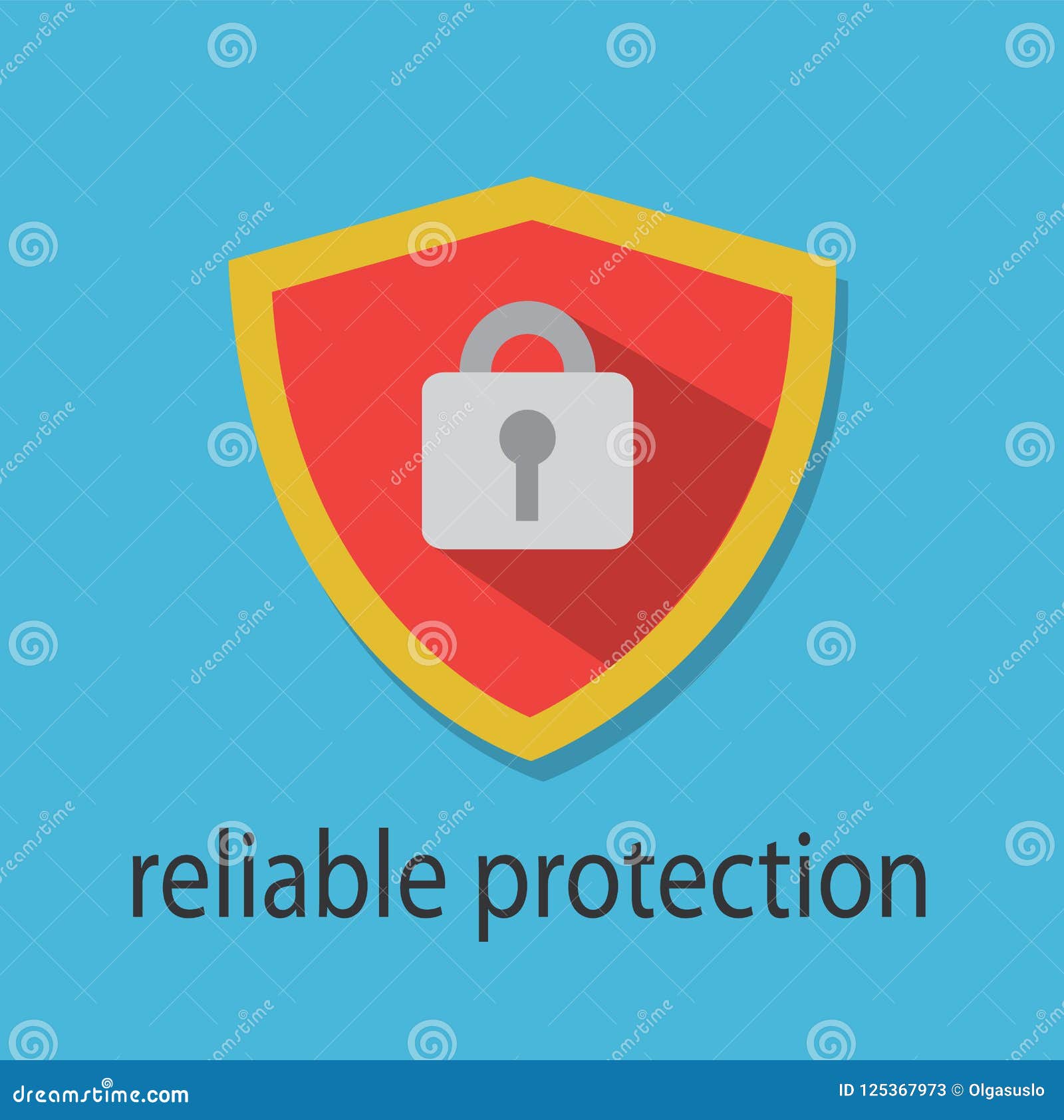 Good protection from bad stock vector. Illustration of emblem - 125367973