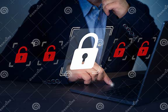 Good Protection from Hacker Attack, Cybersecurity Concept, Data ...