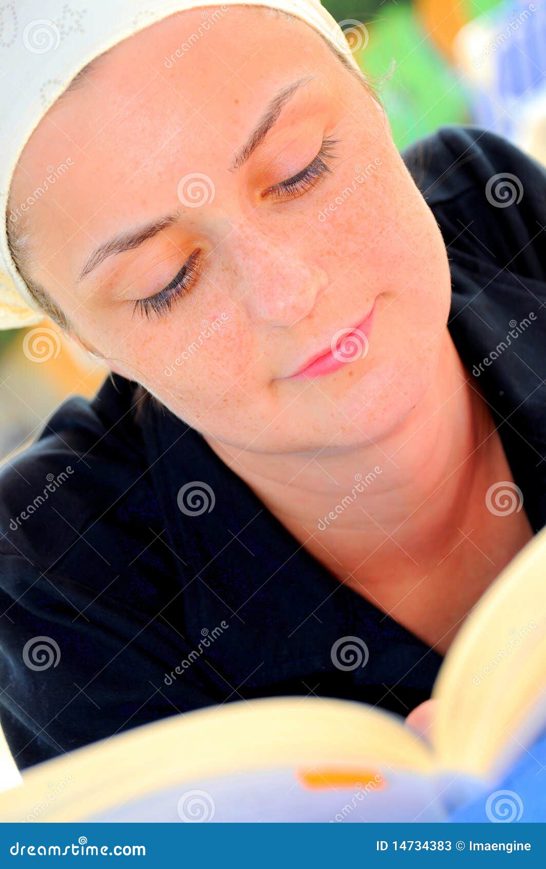 Good Reading (portrait of a Woman with Book) Stock Image - Image of ...