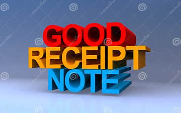 Good receipt note on blue stock illustration. Illustration of document ...