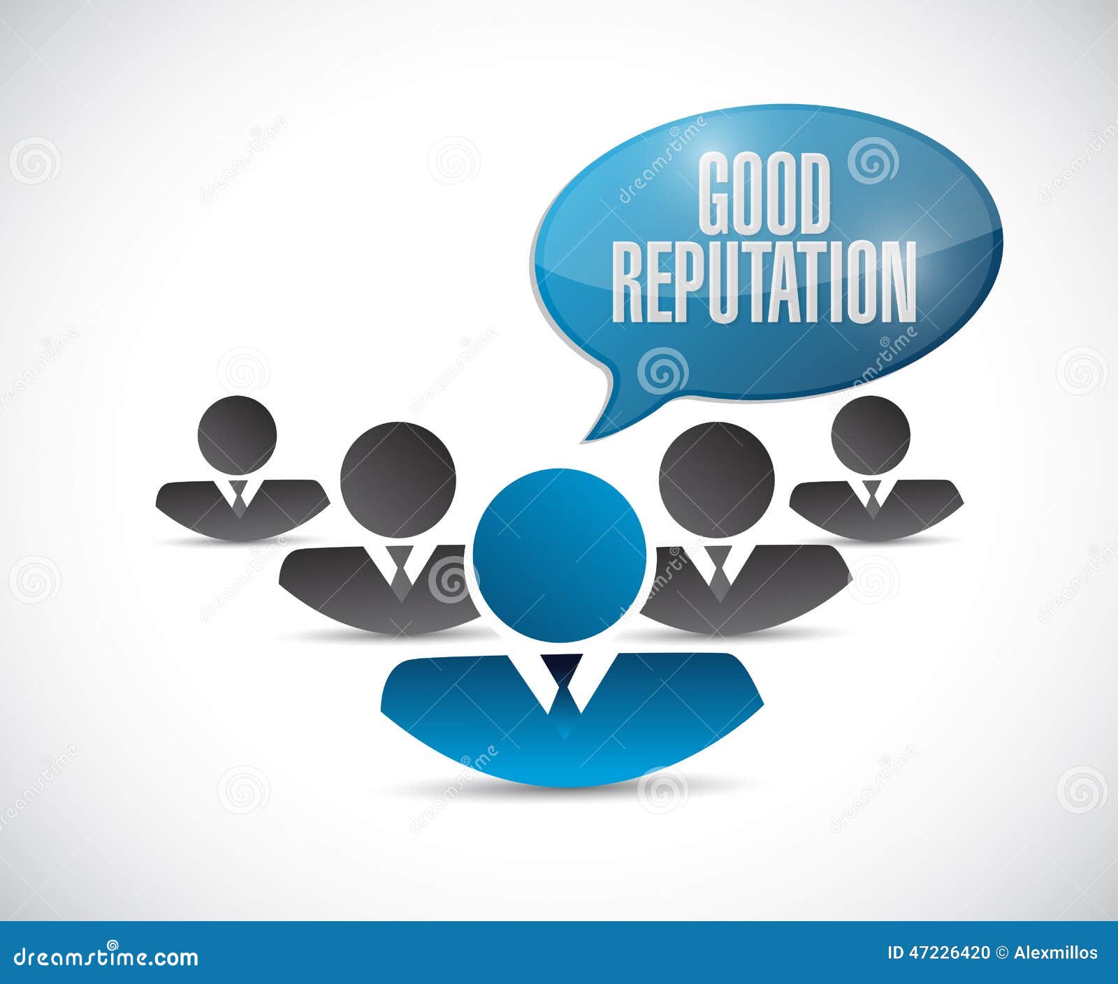 Good Reputation People Network Illustration Stock Illustration - Image ...