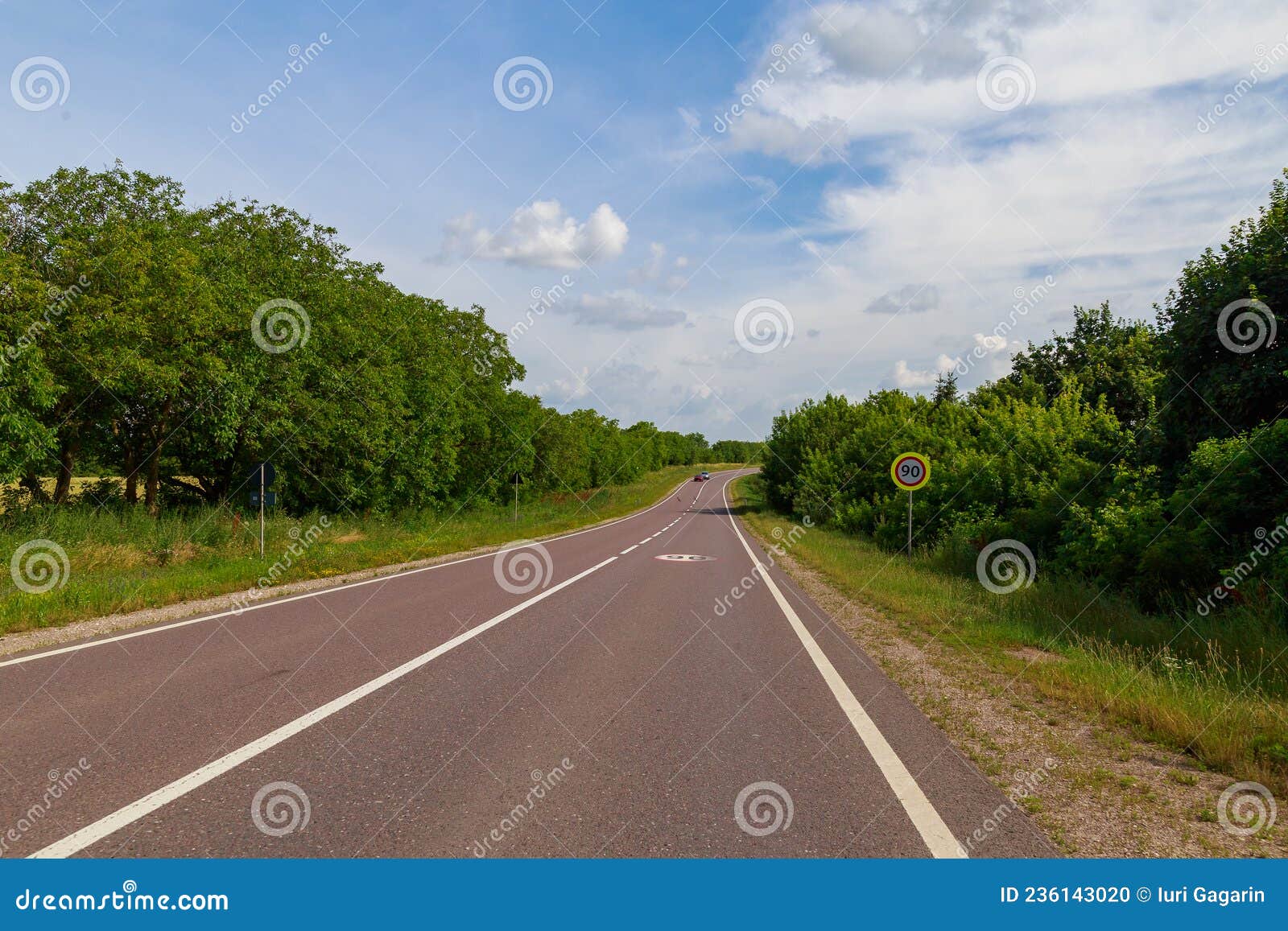 Good Road or International Highway. Background with Copy Space for Text ...