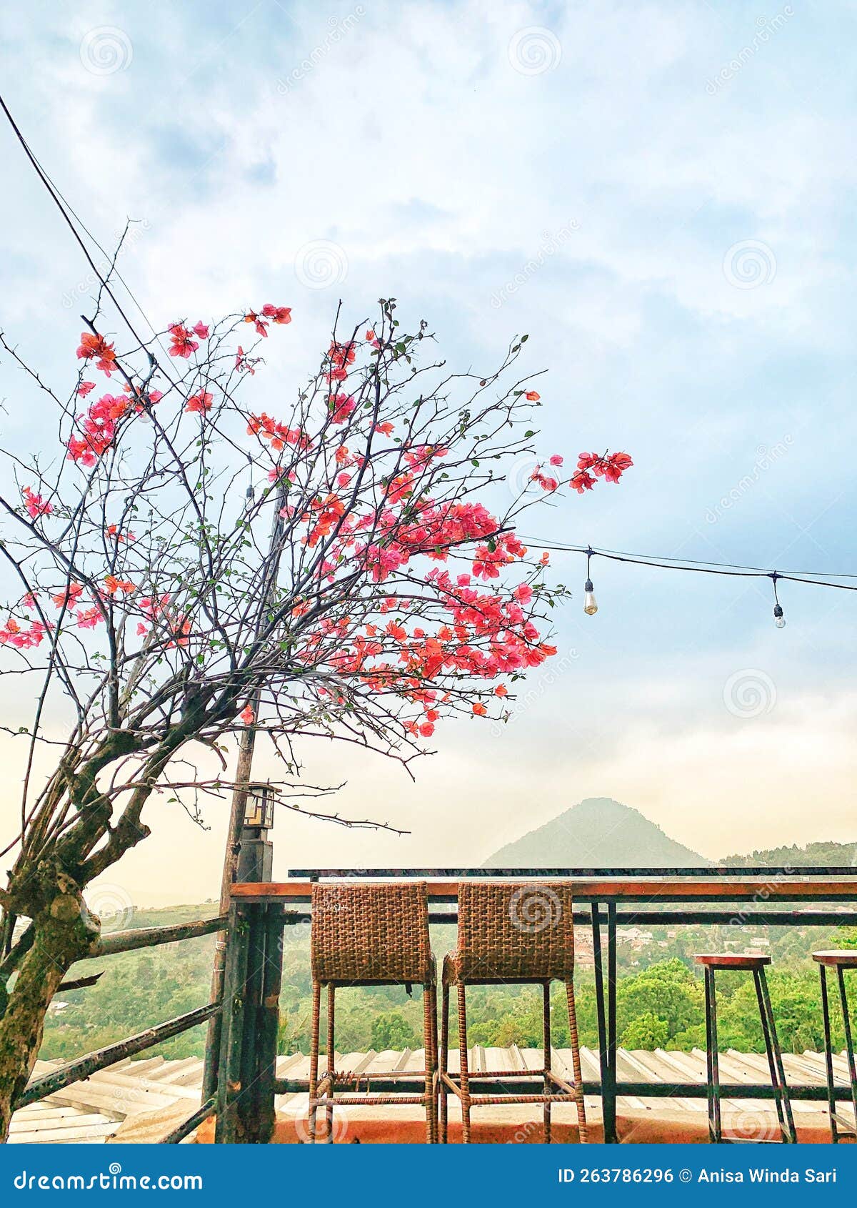 A Good Scenery at the Restaurant Stock Photo - Image of mountain ...