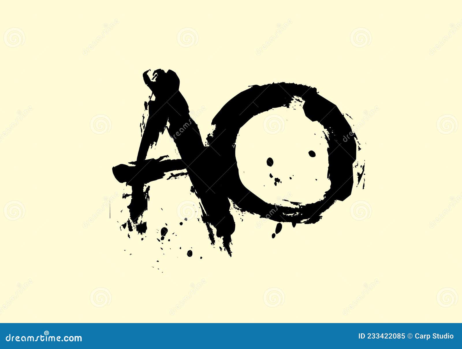 Good Shape of AO Initial Letter Stock Vector - Illustration of initials ...