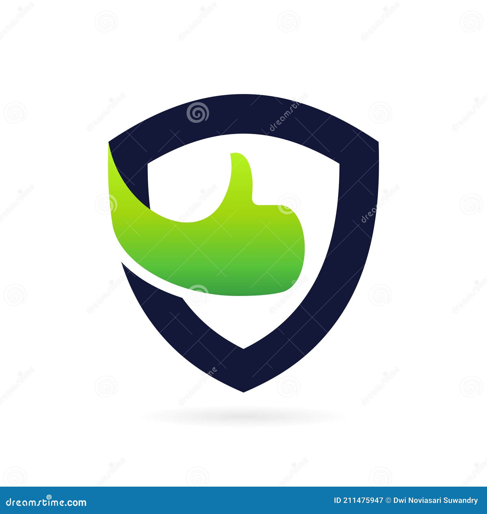 Good Shield Logo with Thumbs Up Stock Vector - Illustration of thumb ...
