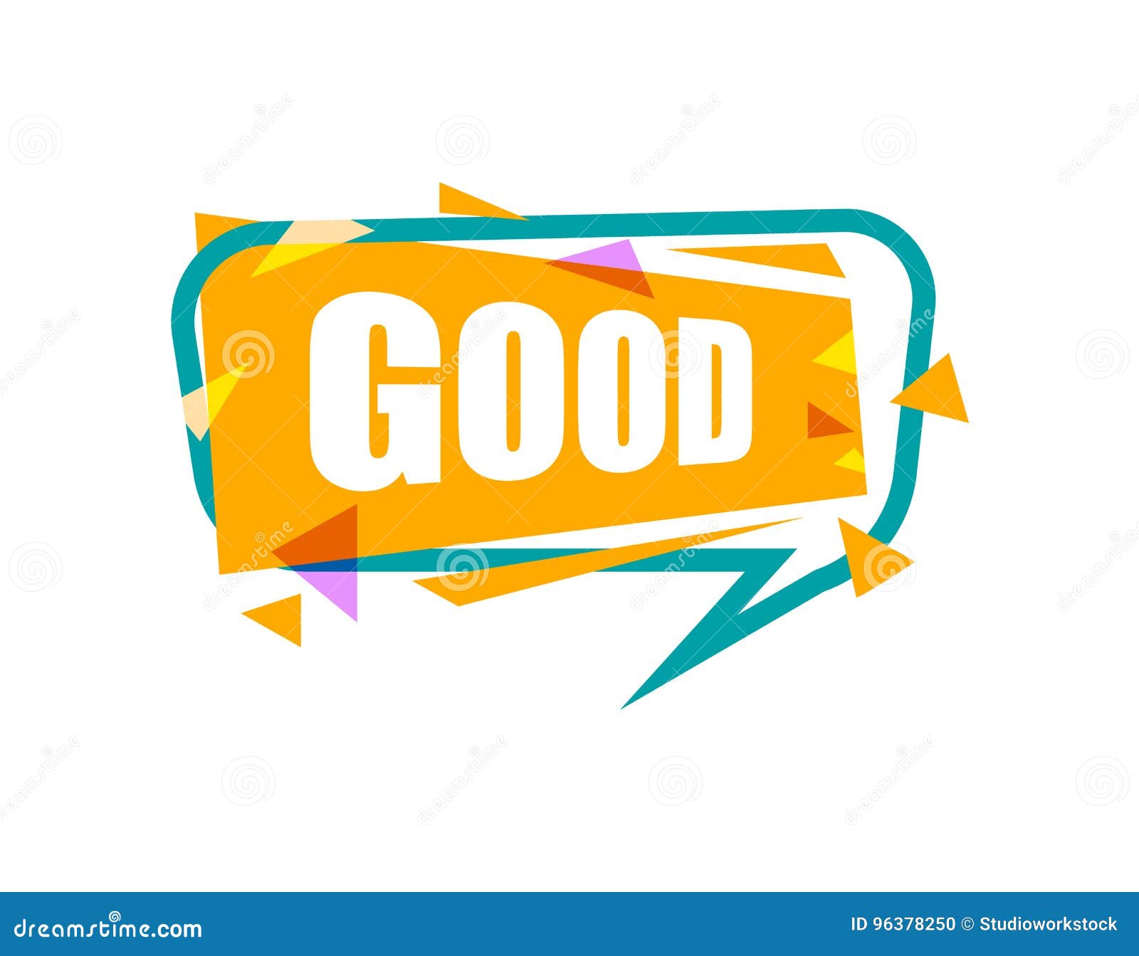 Good Speech Bubble with Expression Text Stock Vector - Illustration of ...