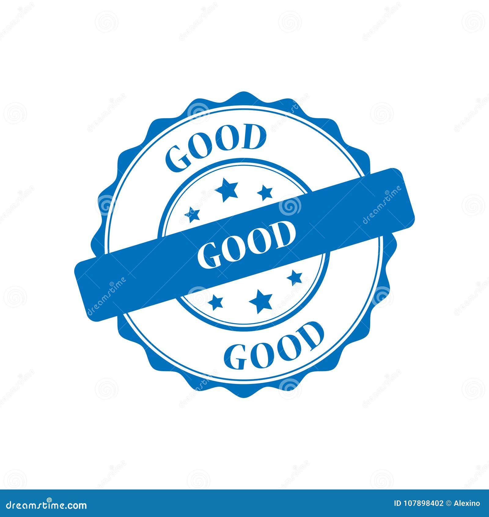 Good stamp illustration stock vector. Illustration of good - 107898402