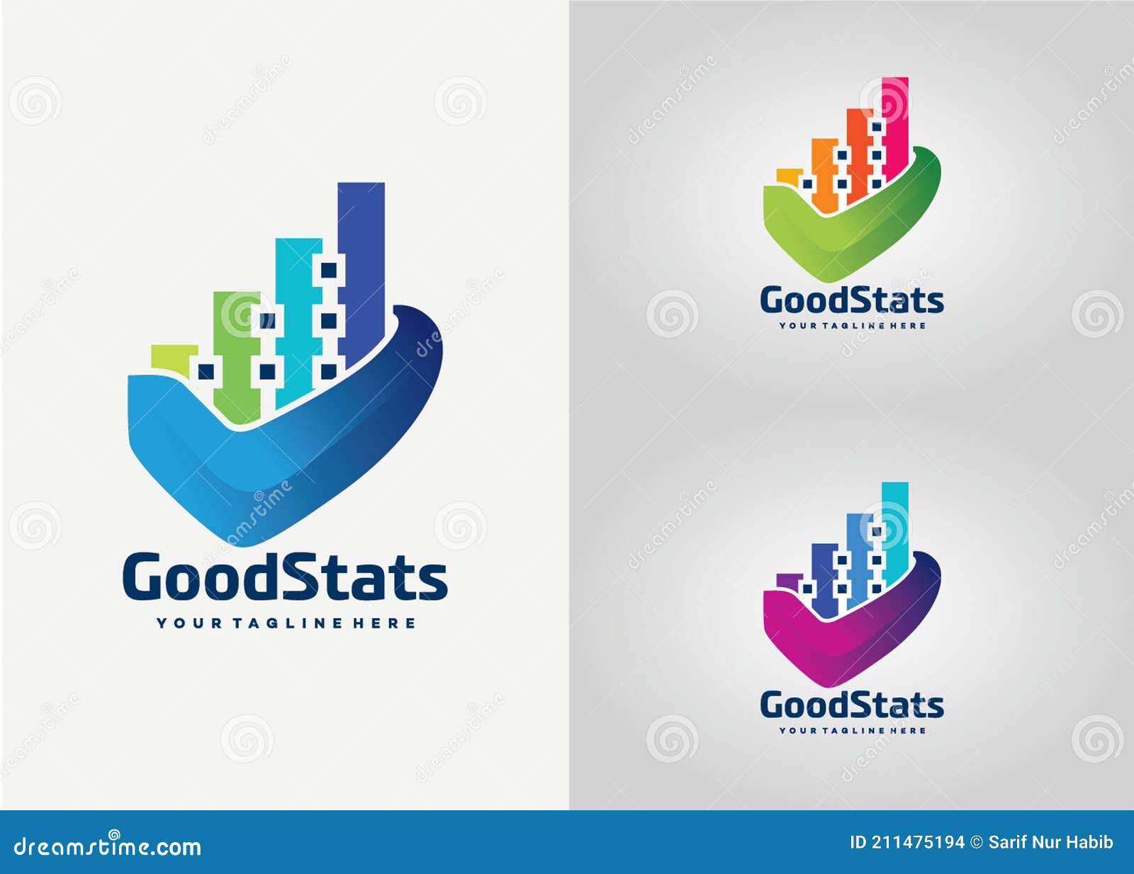 Good Stats Logo Design Template Stock Vector - Illustration of graph ...