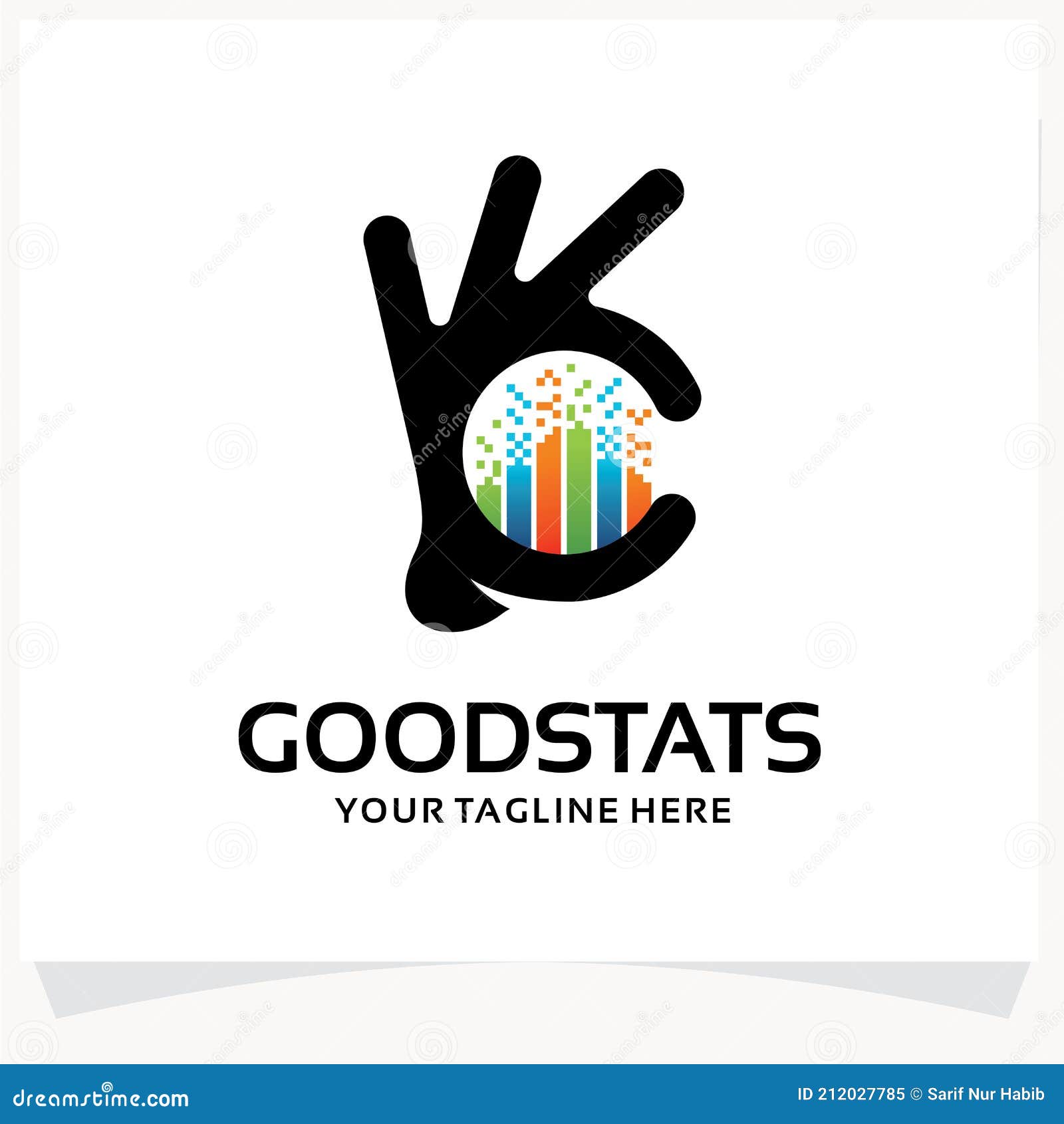 Good Stats Logo Design Template Inspiration Stock Vector - Illustration ...