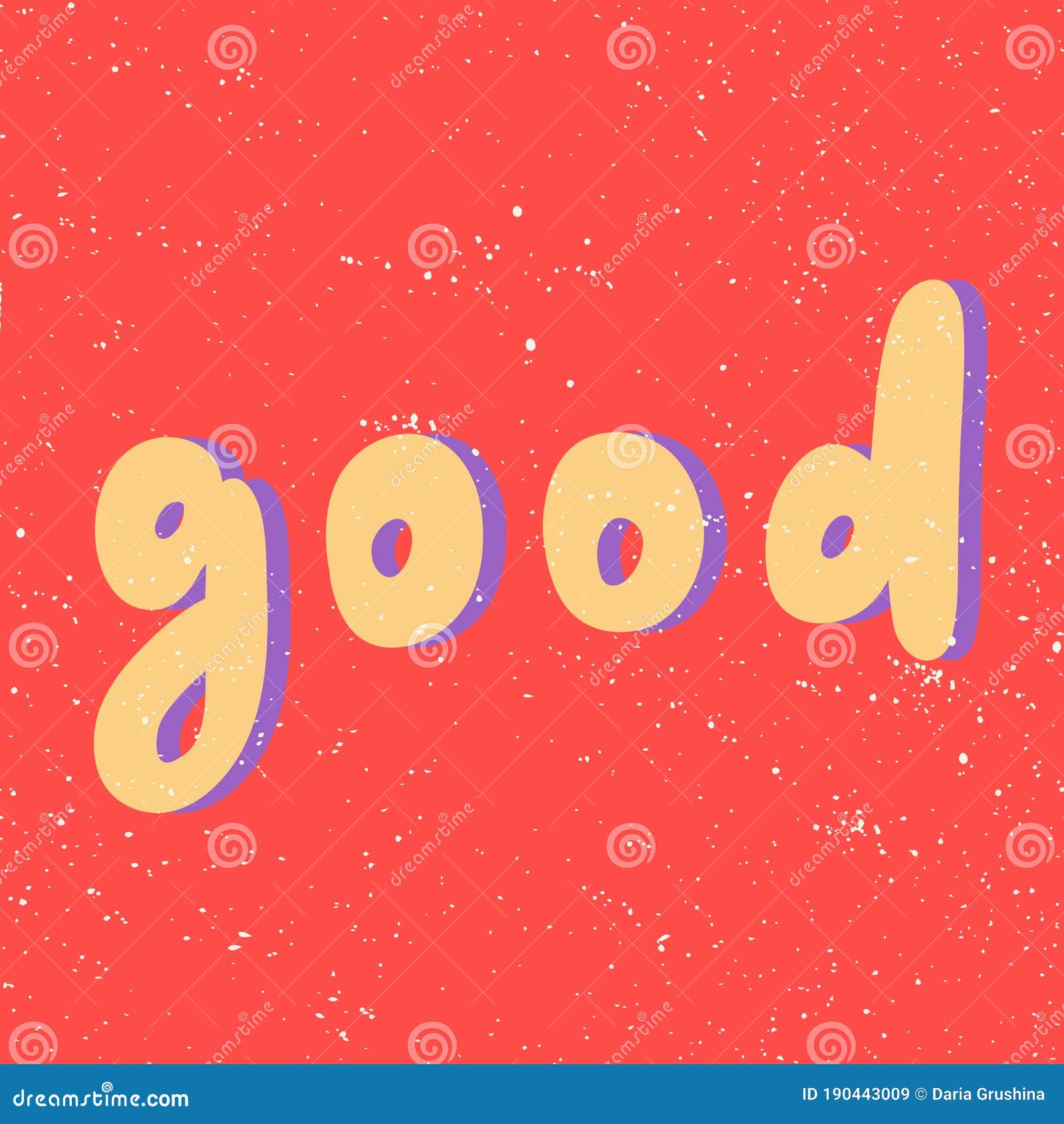 Good. Sticker for Social Media Content. Vector Hand Drawn Illustration ...