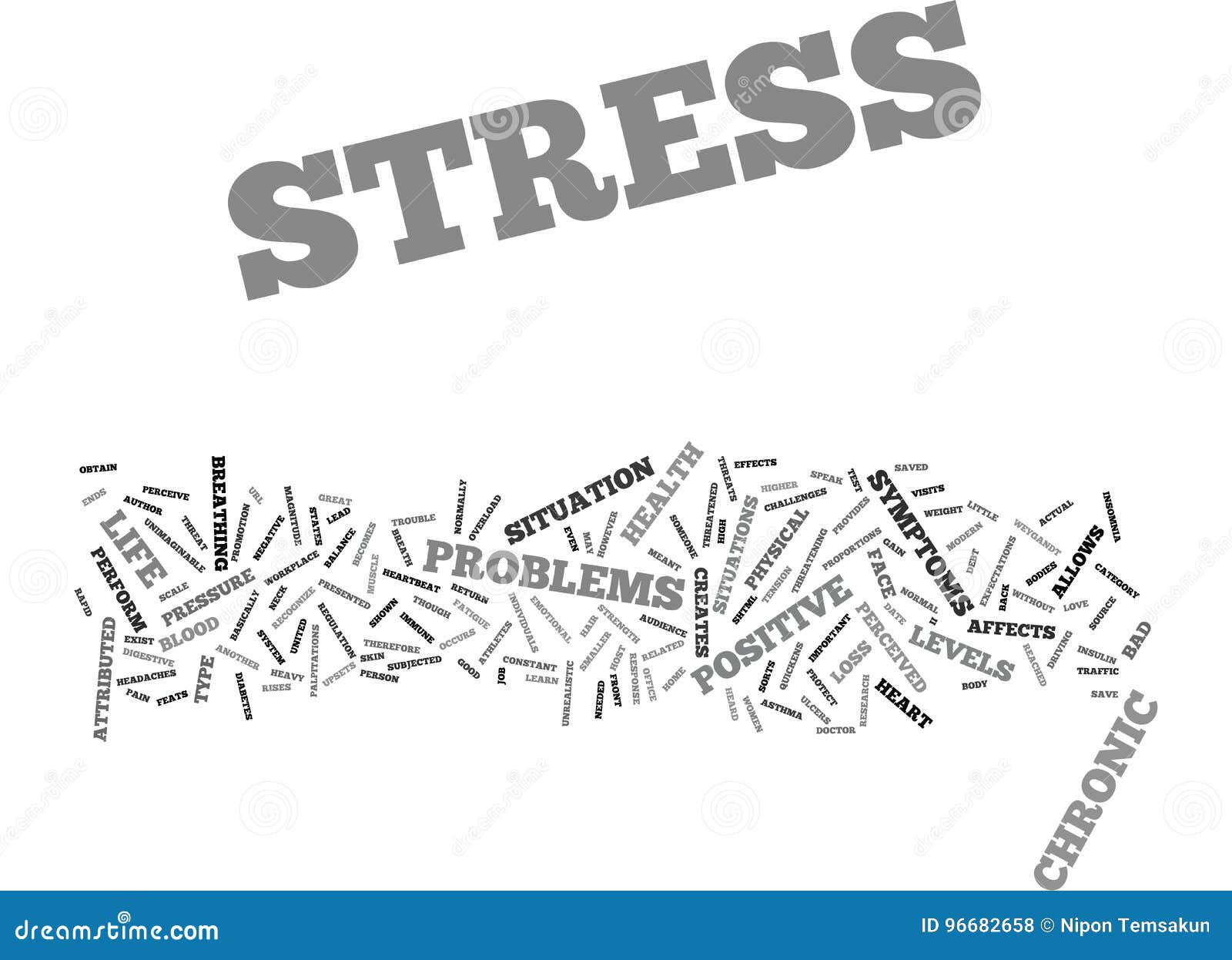 Good Stress Bad Stress Text Background Word Cloud Concept Stock Vector ...
