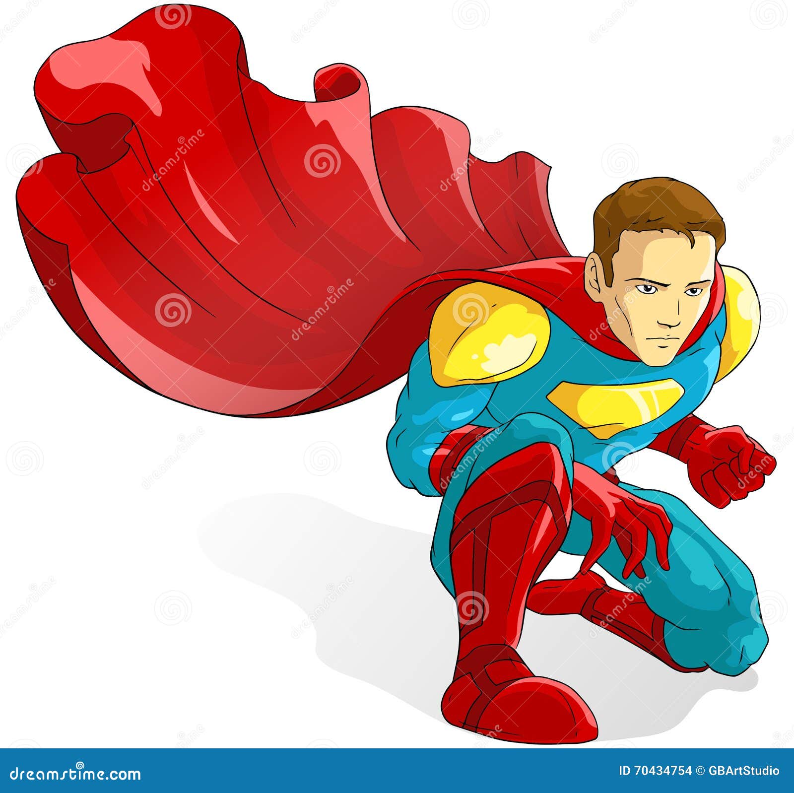 Good Superhero stock vector. Illustration of male, isolated - 70434754