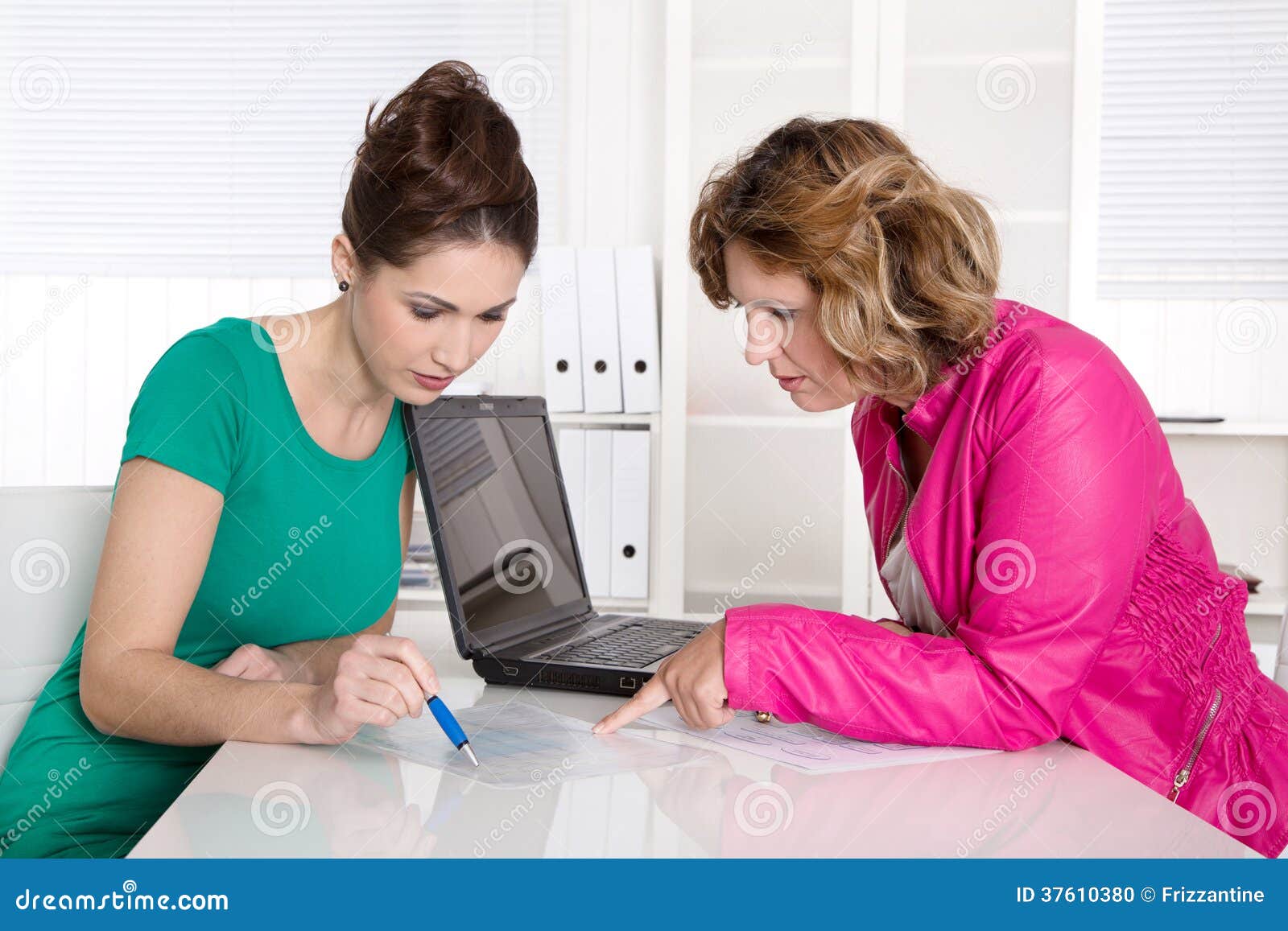 Good Teamwork Under Women - Female Cooperation. Stock Photo - Image of ...