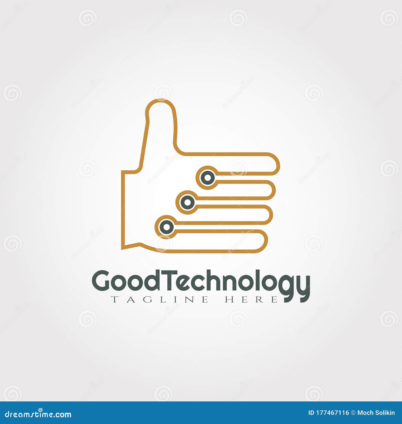 Good Technology Logo Design, Illustration Element Stock Vector ...