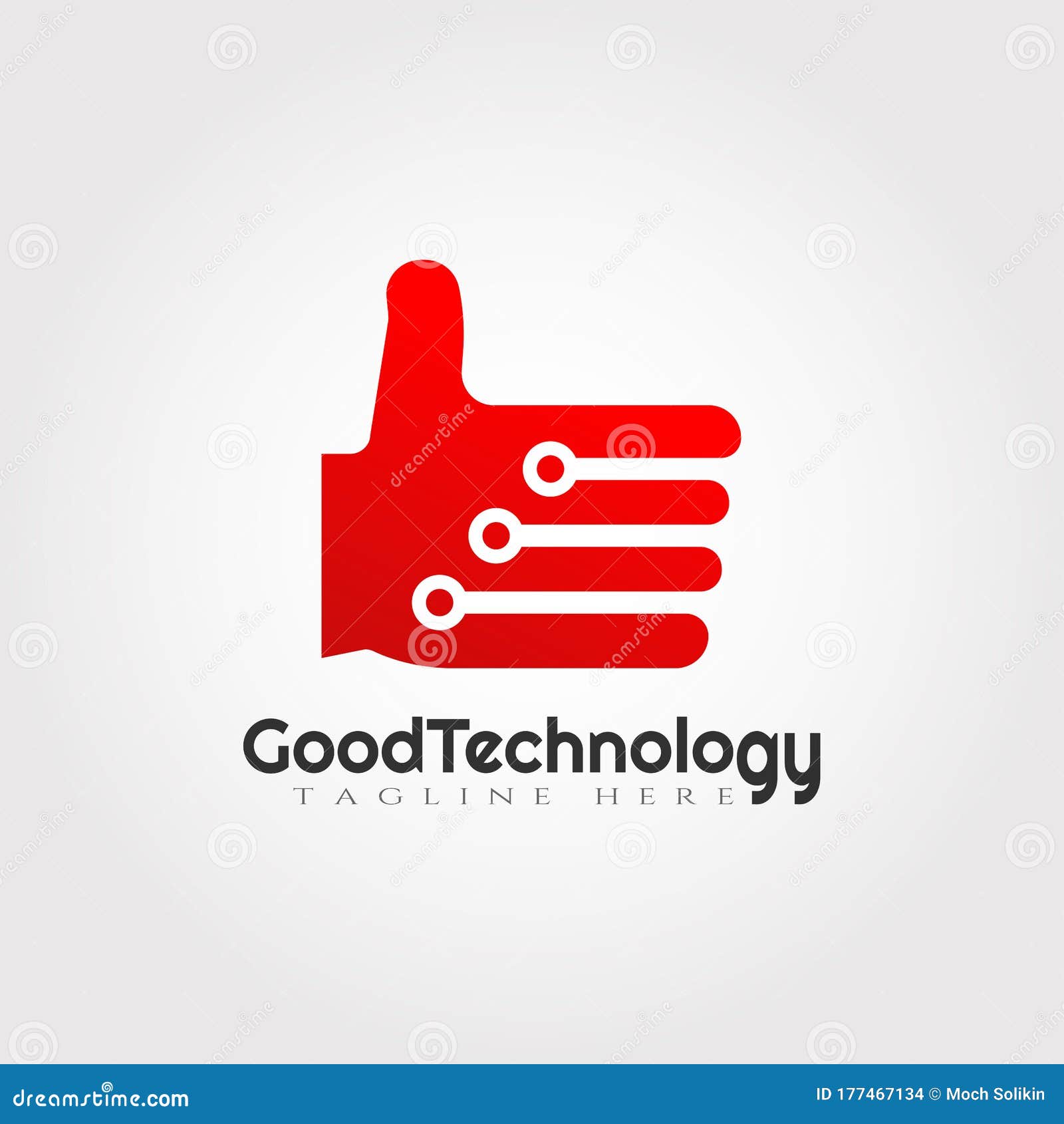 Good Technology Logo Design, Illustration Element Stock Vector ...