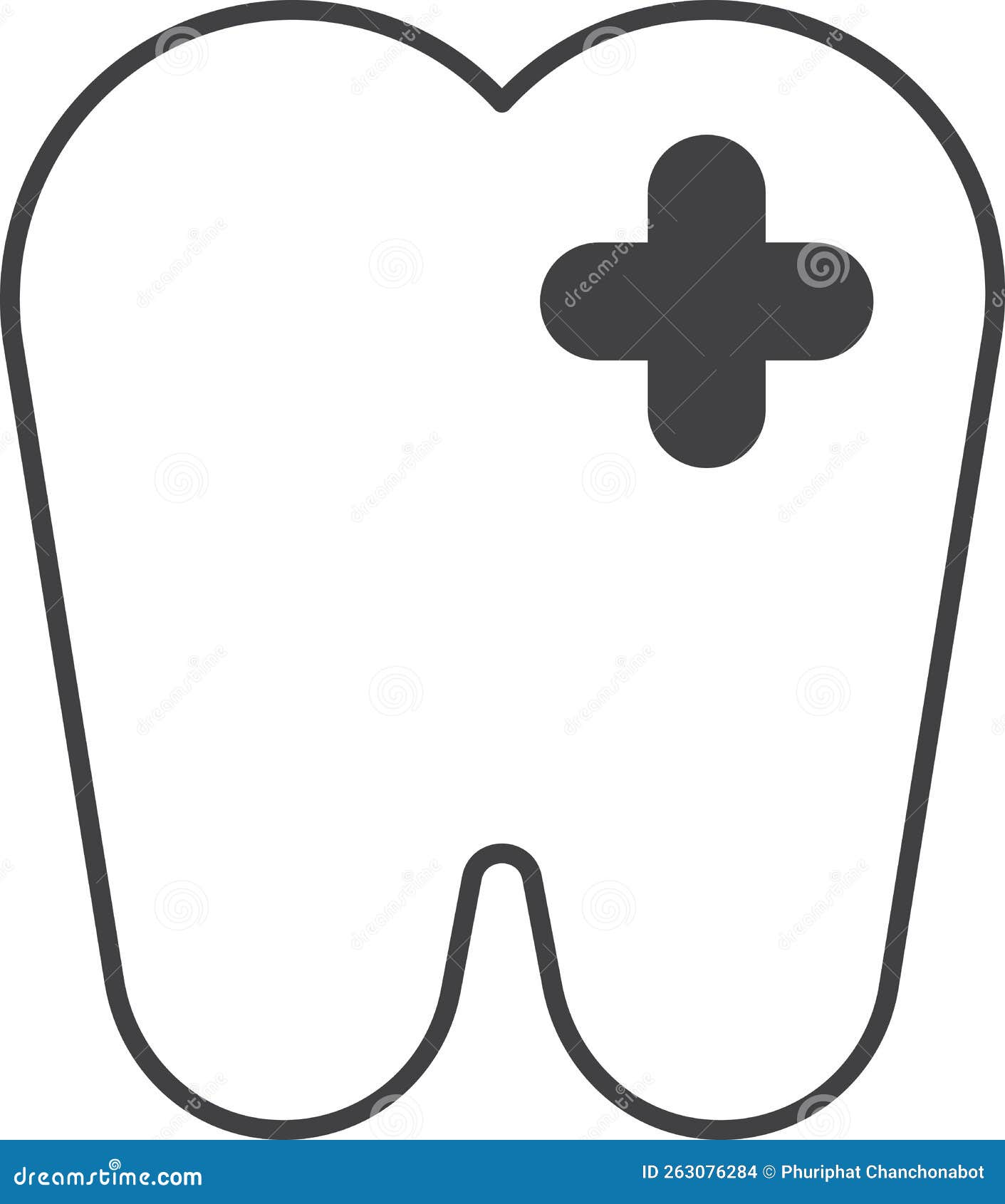 Good Teeth Illustration in Minimal Style Stock Vector - Illustration of ...