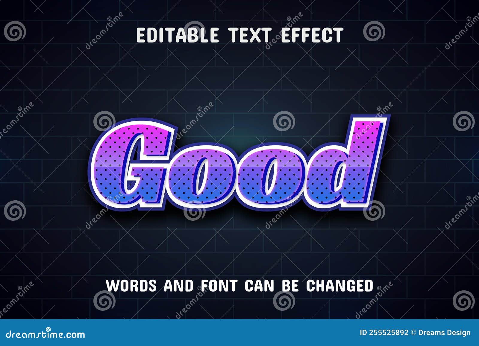 Good Text - Editable Text Effect Stock Vector - Illustration of effect ...